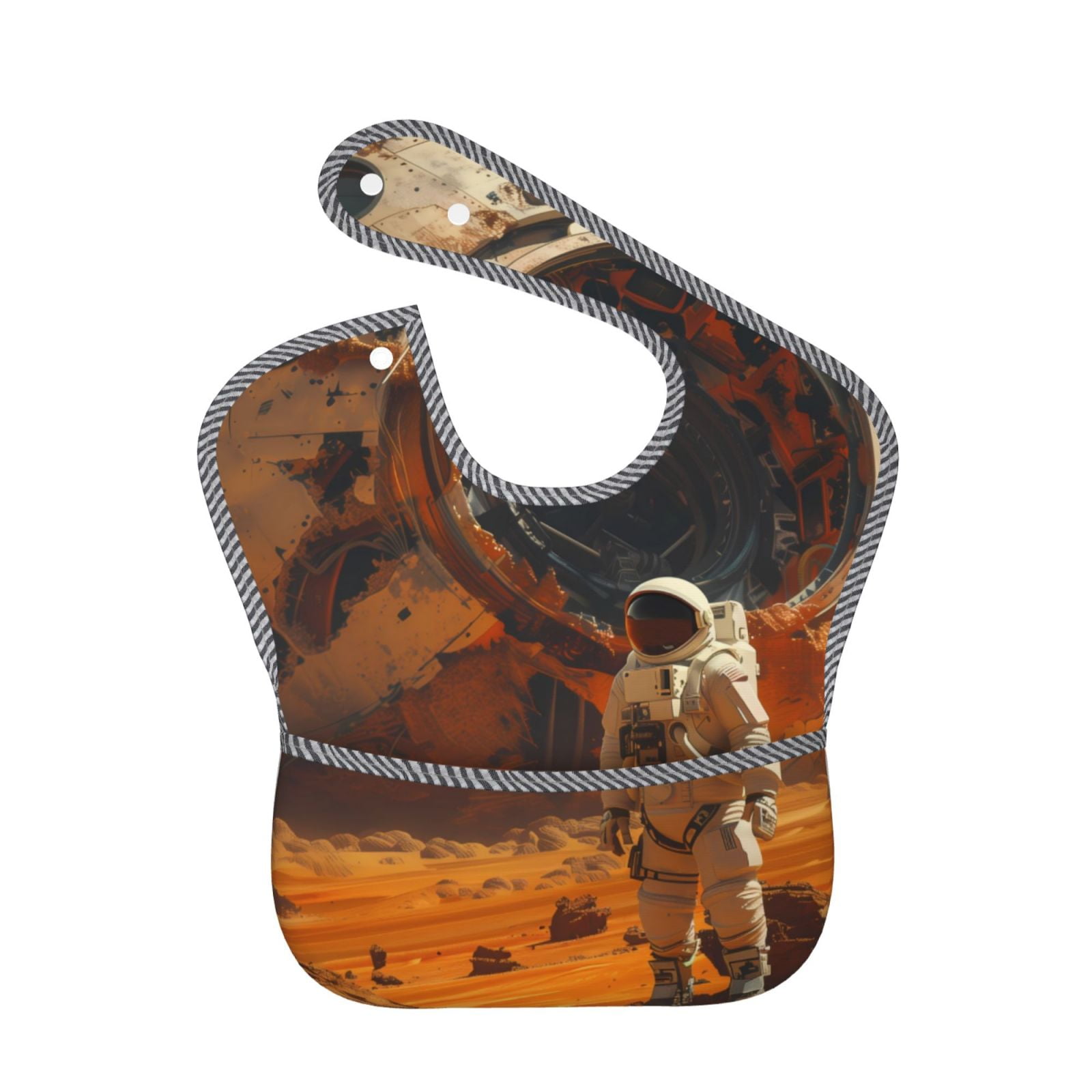 Susaid Astronaut Exploring Mars Print Bibs for Babies Toddlers ...