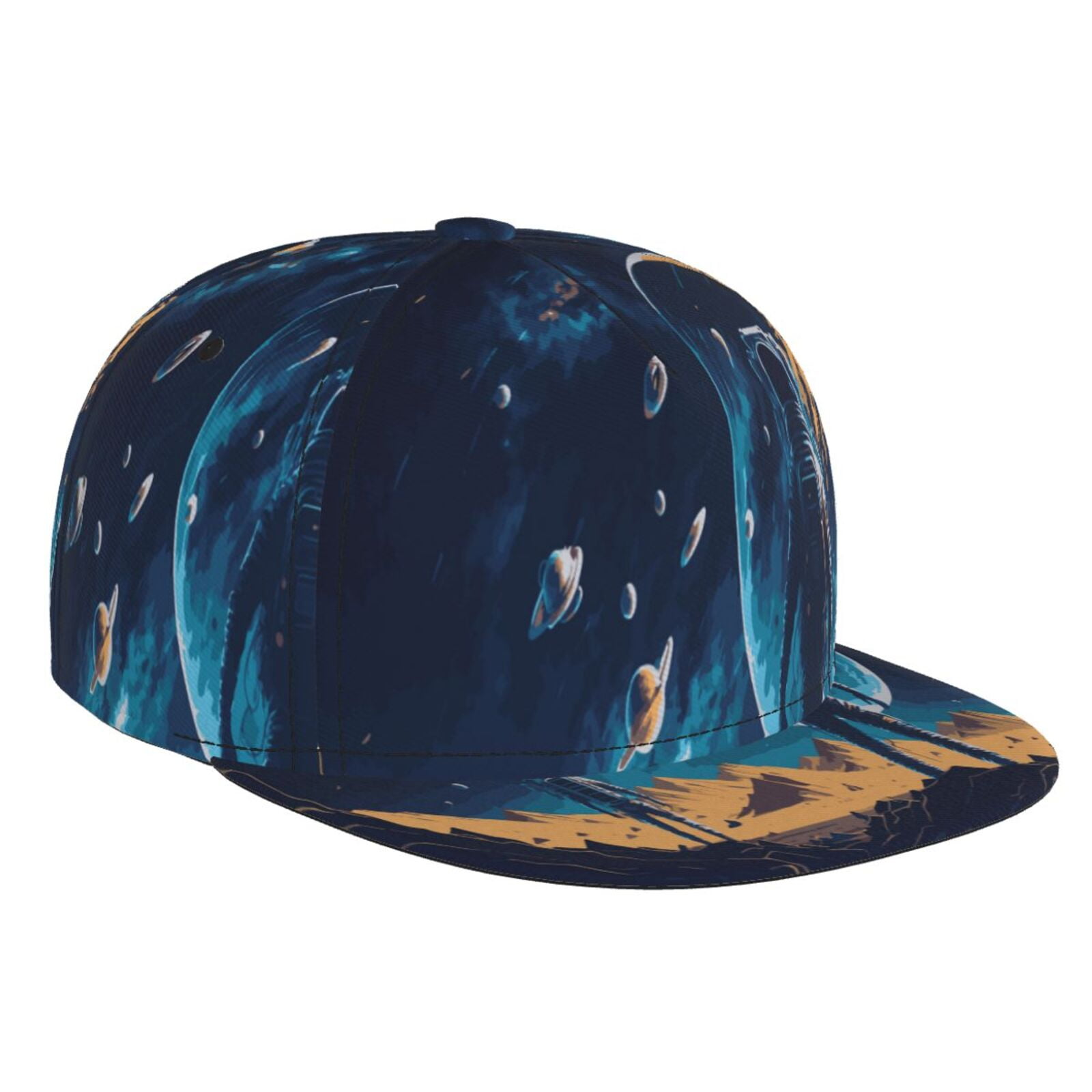 Susaid Astronaut In A Space Suit On The Planet Print Baseball Cap Hip ...