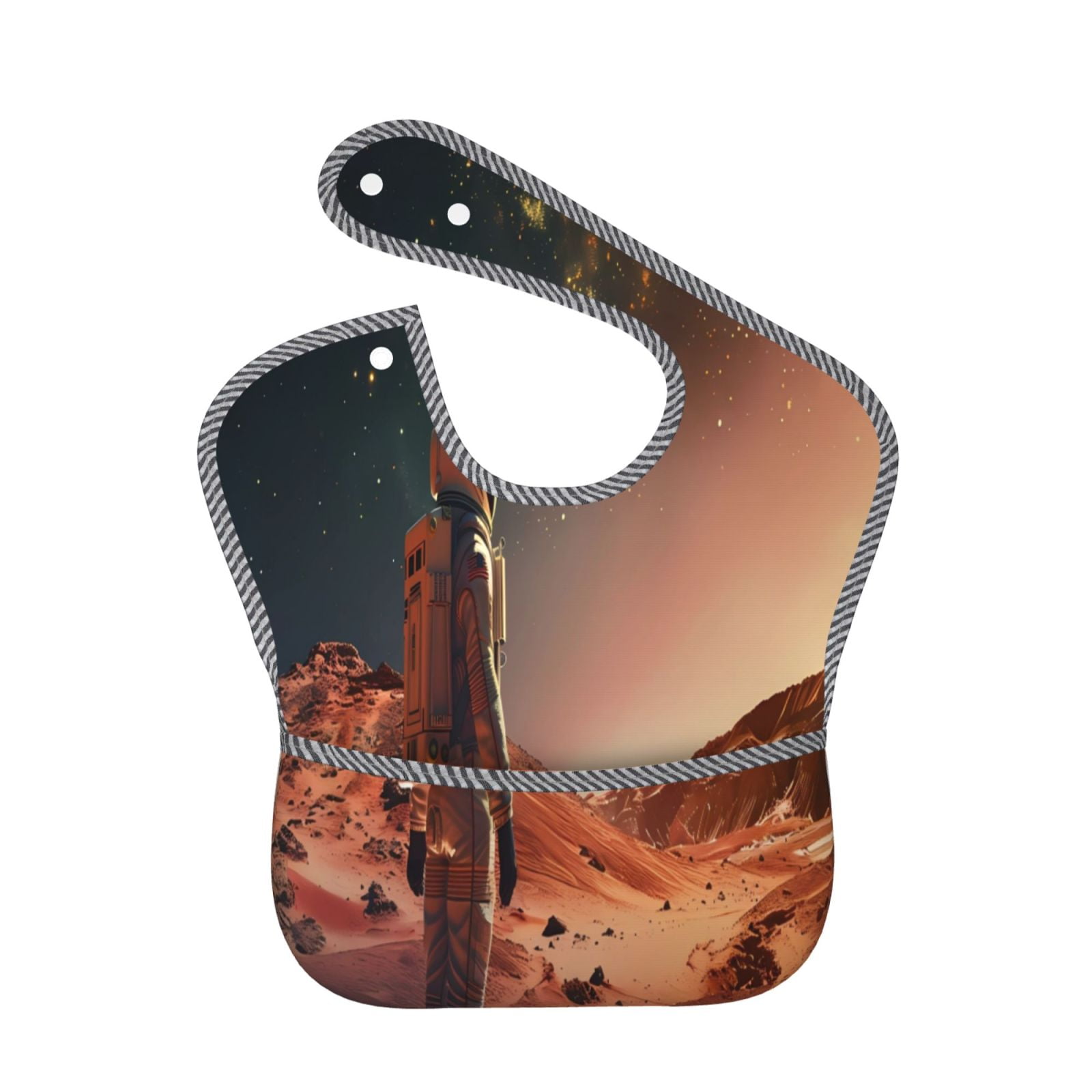 Susaid Astronaut On Mars A Print Bibs for Babies Toddlers Adjustable ...
