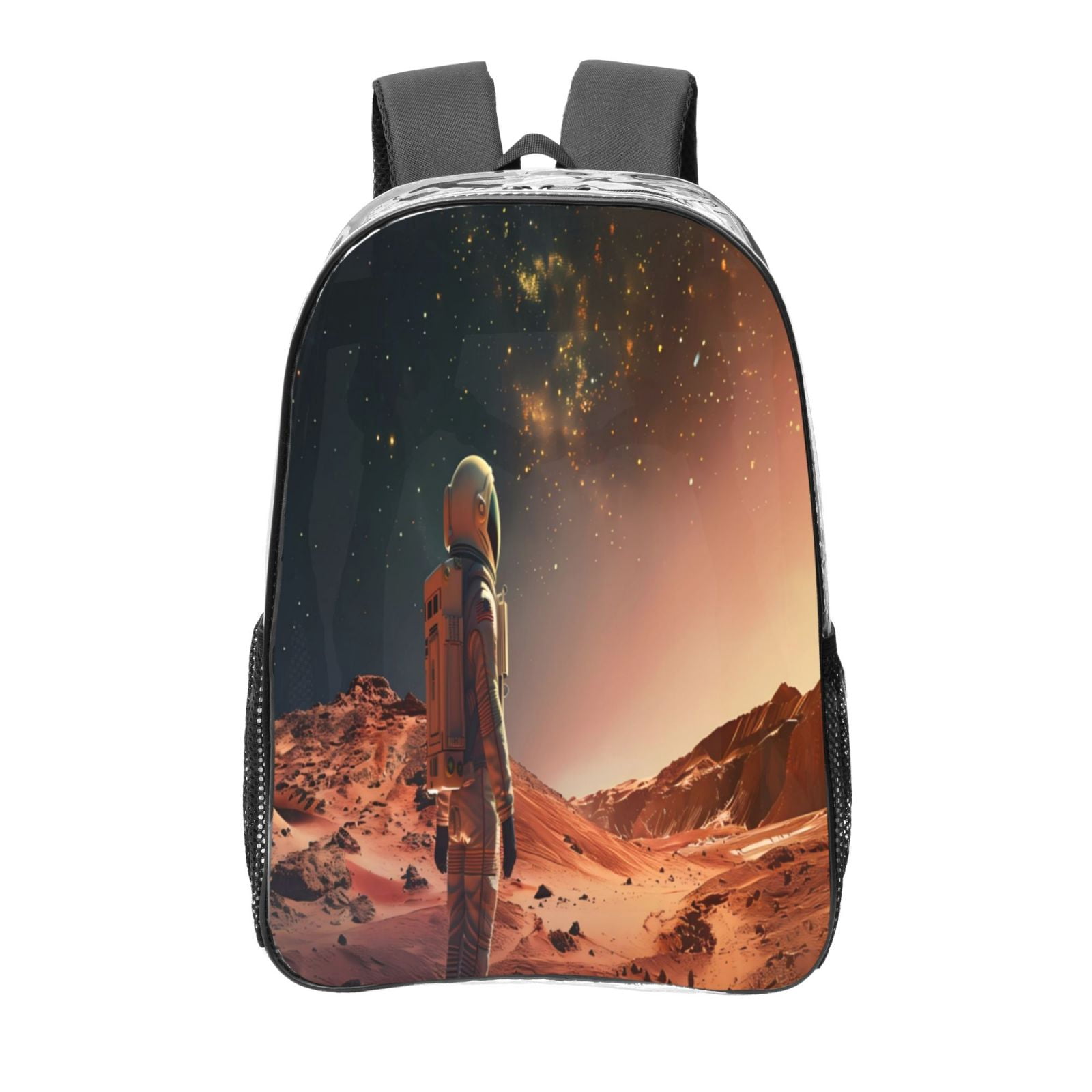 Susaid Astronaut On Mars A Print Clear Backpack See Through Transparent ...