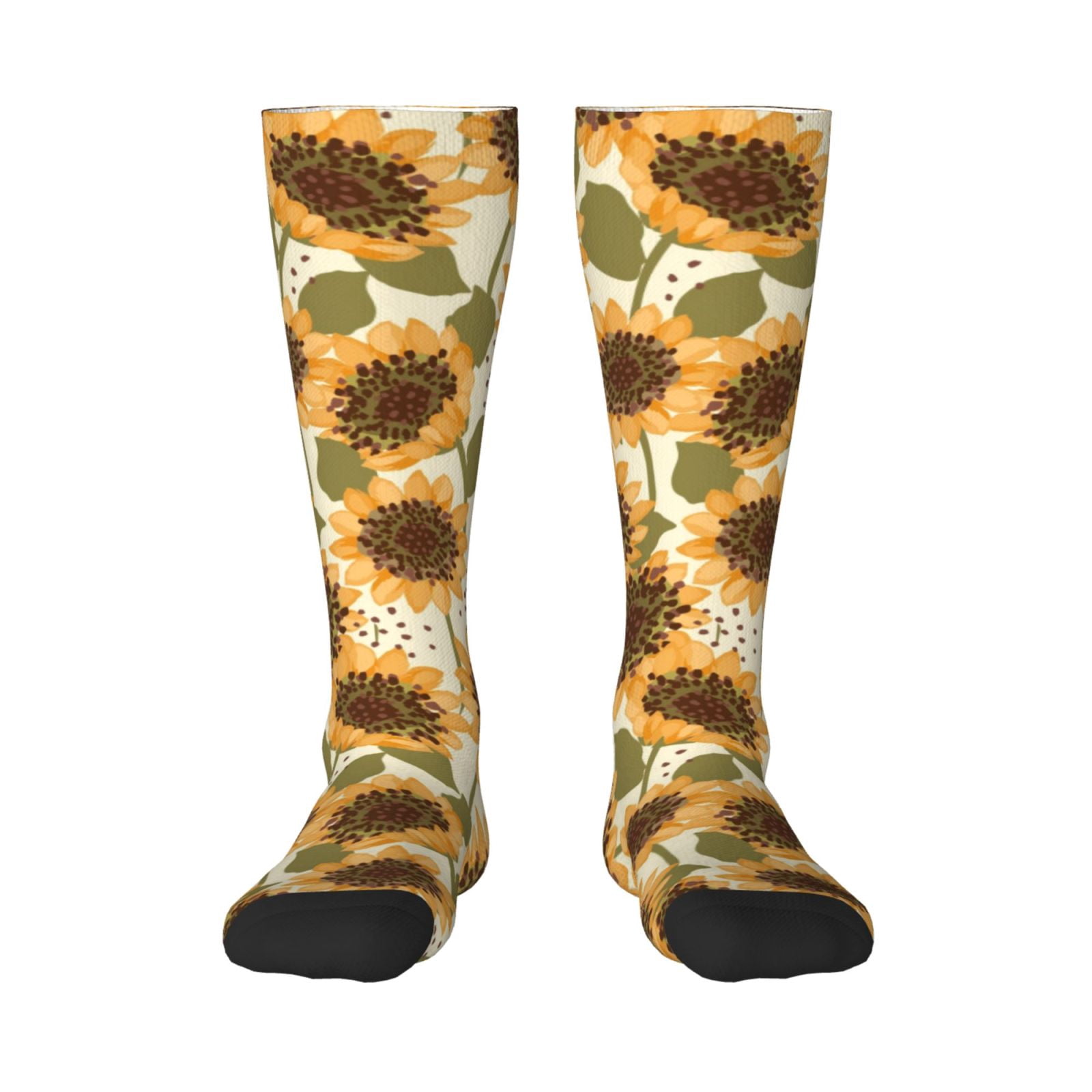 Susaid Autumn Sunflowers Print Thermal Winter Socks for Men and Women ...