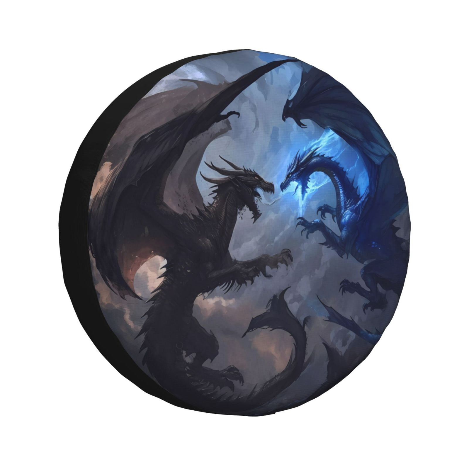 Susaid Black And Blue Lightning Dragon Print Water Proof Spare Tire ...