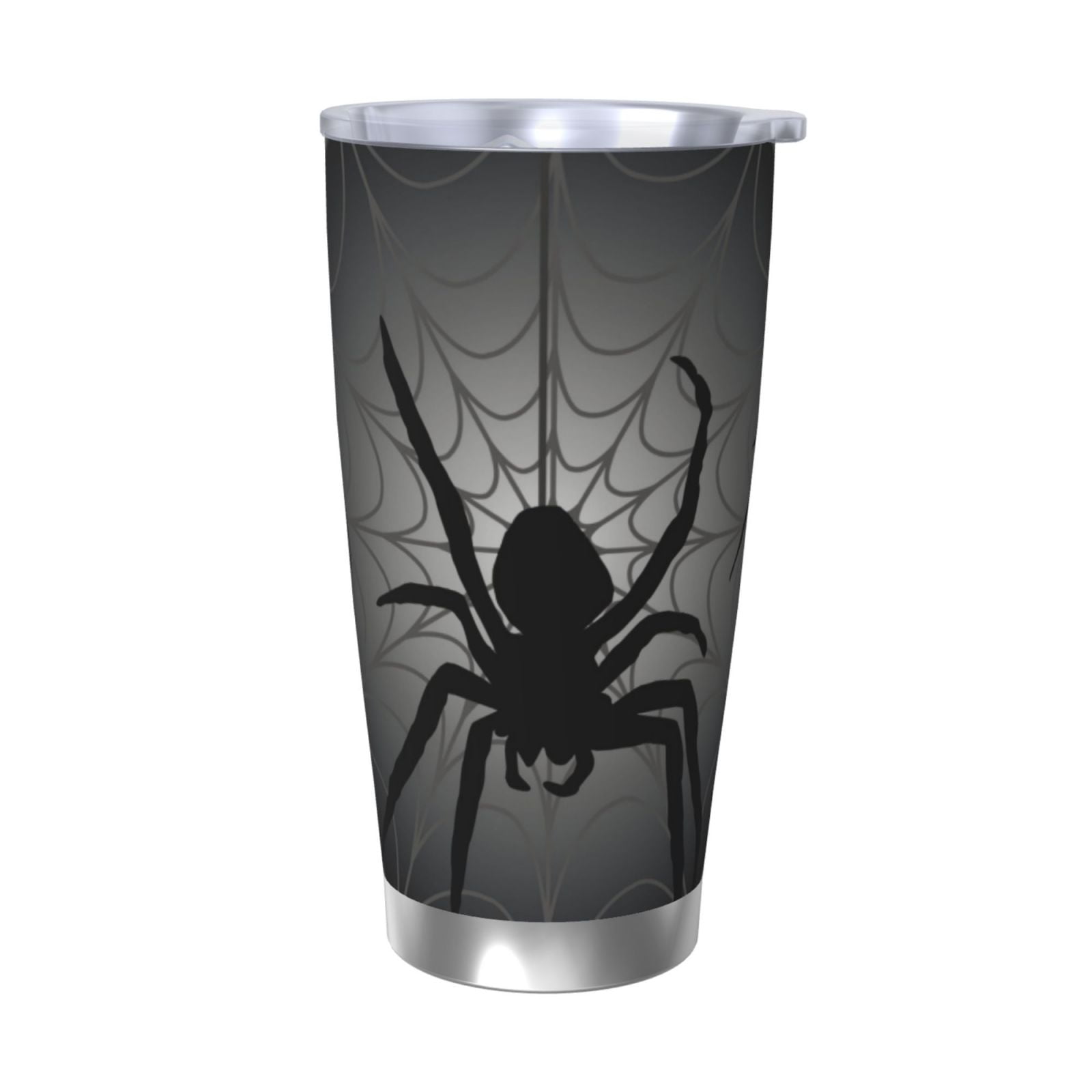 Susaid Black Spiders Print 20oz Car Cup,Insulated Coffee Cup Fully ...