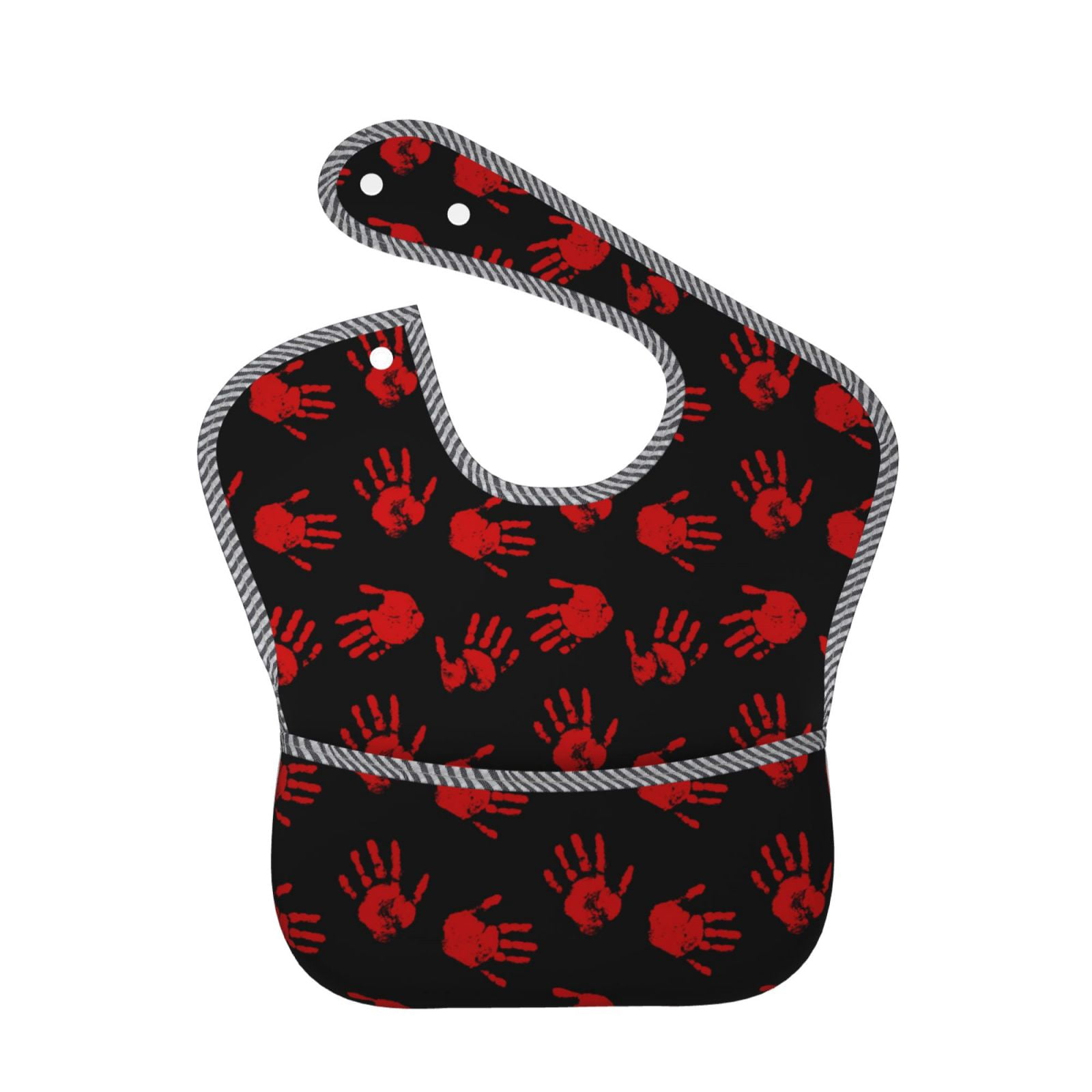 Susaid Bloody Hand 1 Print Bibs for Babies Toddlers Adjustable ...