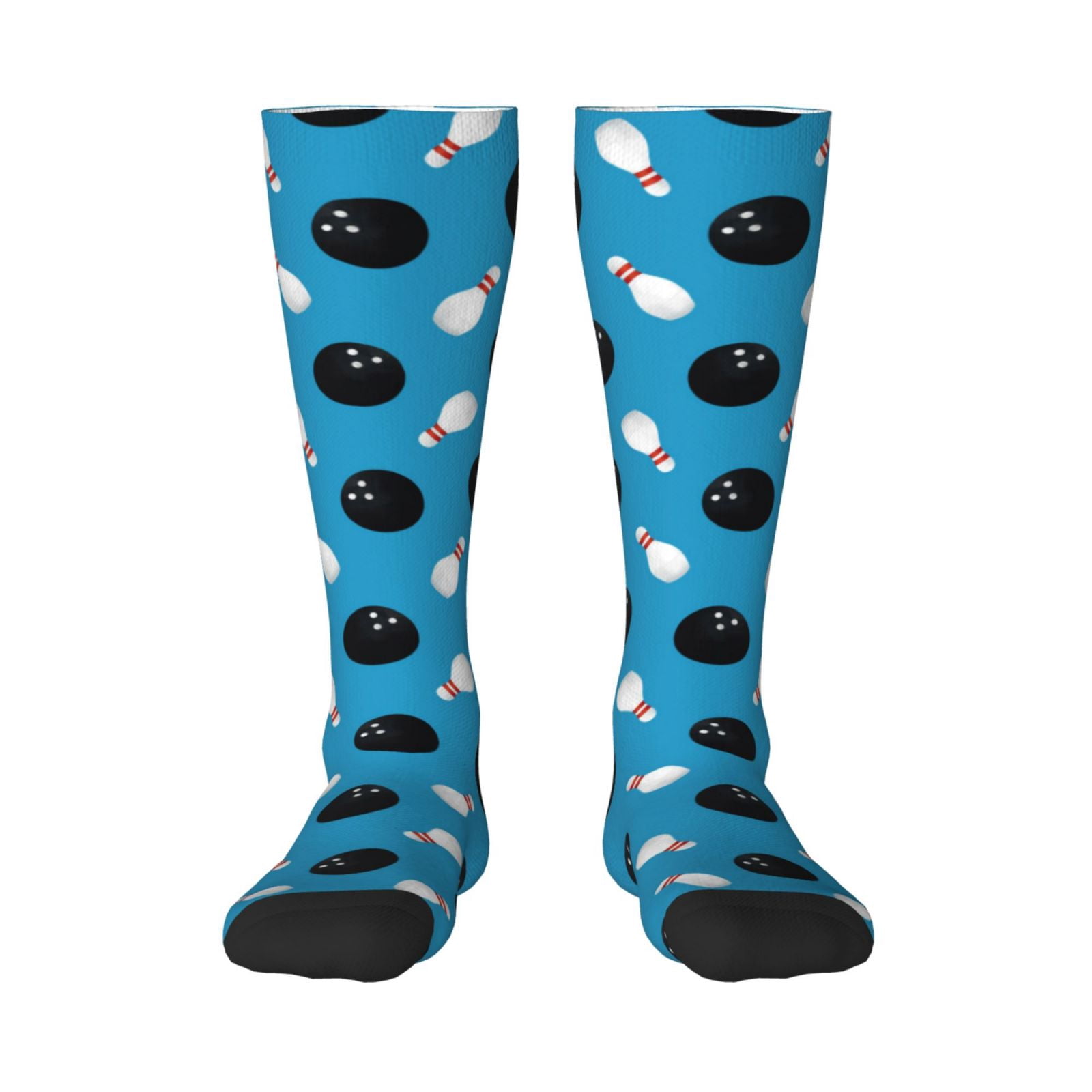 Susaid Bowling Balls Print Thermal Winter Socks for Men and Women, Warm ...