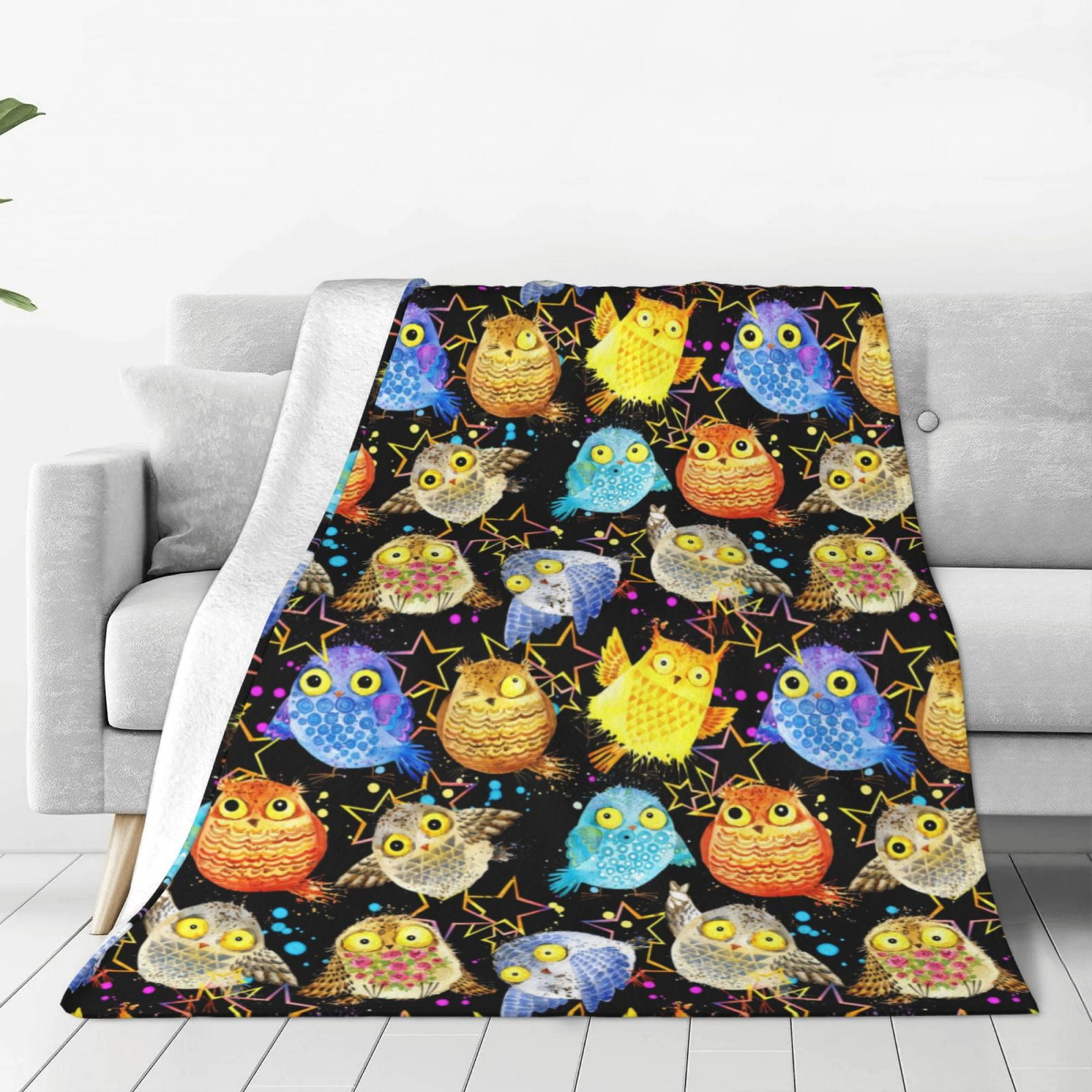 Susaid Cartoon Bird Owl Print Microfiber Cleaning Cloth, Multi ...