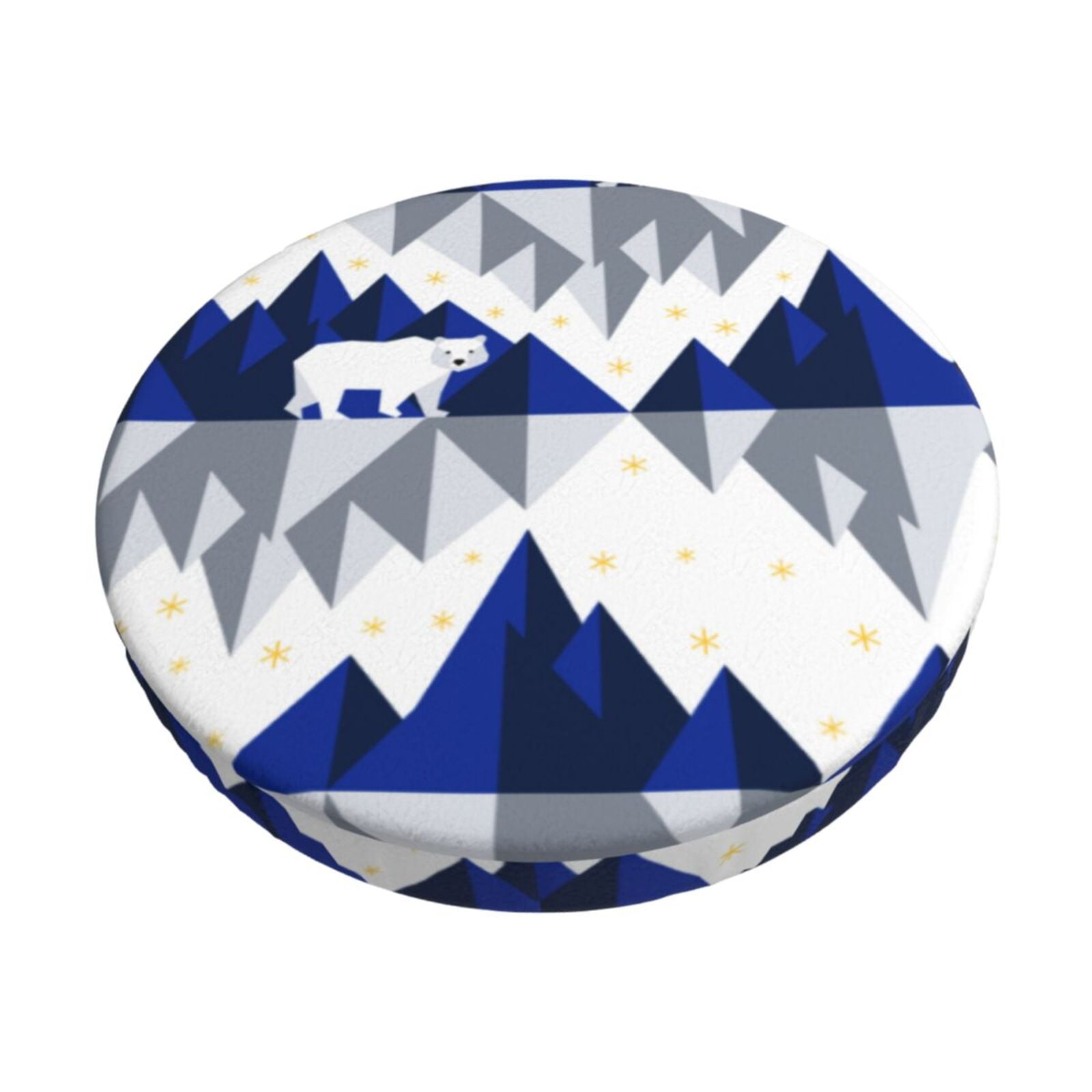 Susaid Cartoon Iceberg Polar Bear Print Elastic Bar Stool Cover ...