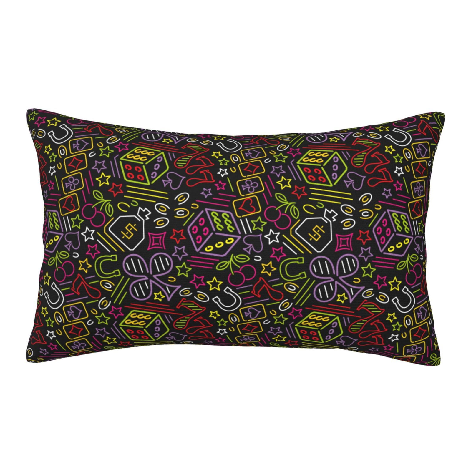 Susaid Casino Icons Print Pillowcases Multiple Size, Pillow Cover Super ...