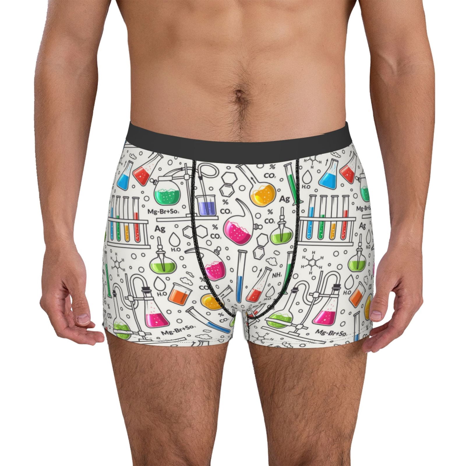 Susaid Chemical Flasks And Test Tubes Print Men's Mesh Boxer Briefs ...