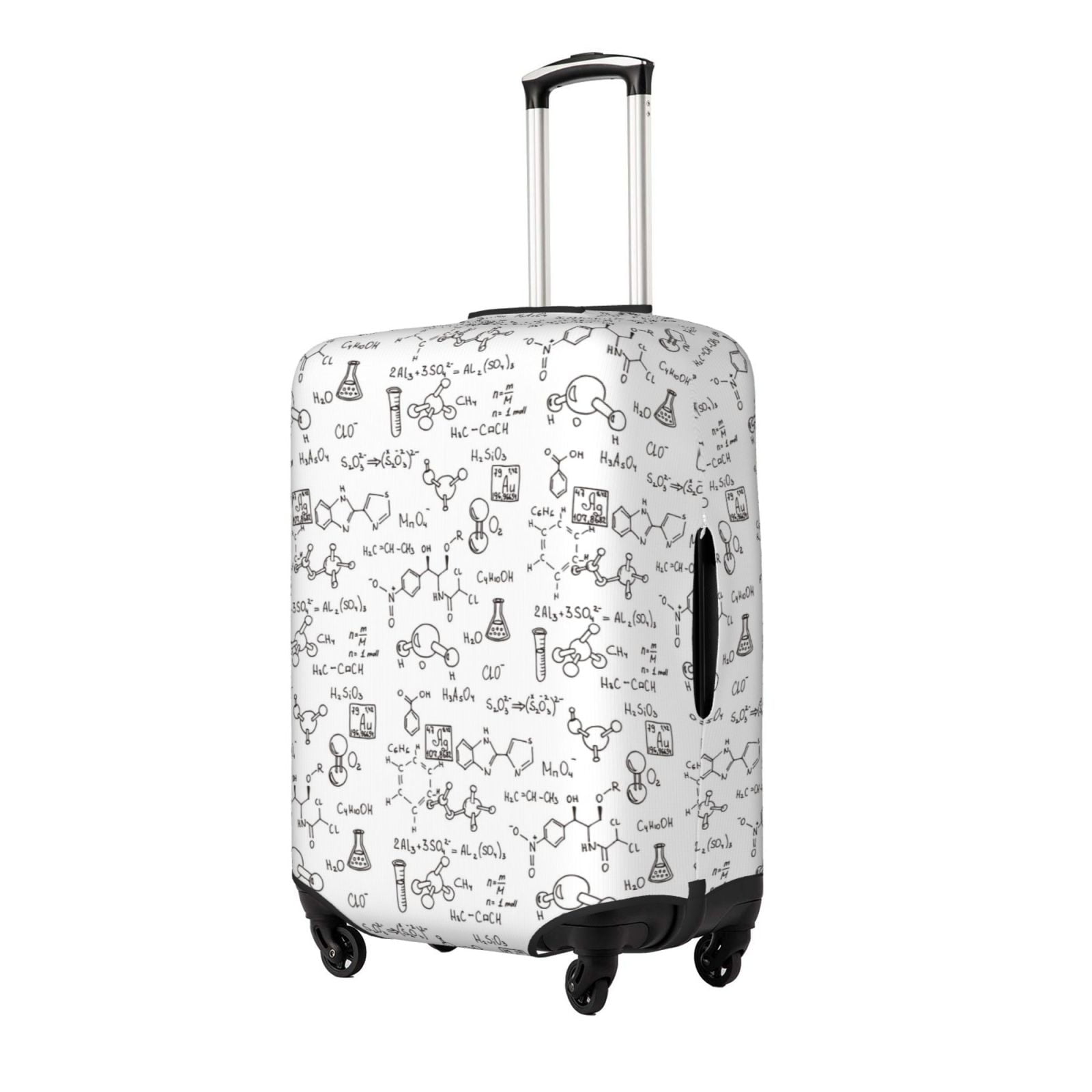 Susaid Chemical Formulas Print Elastic Washable Suitcase Cover with ...