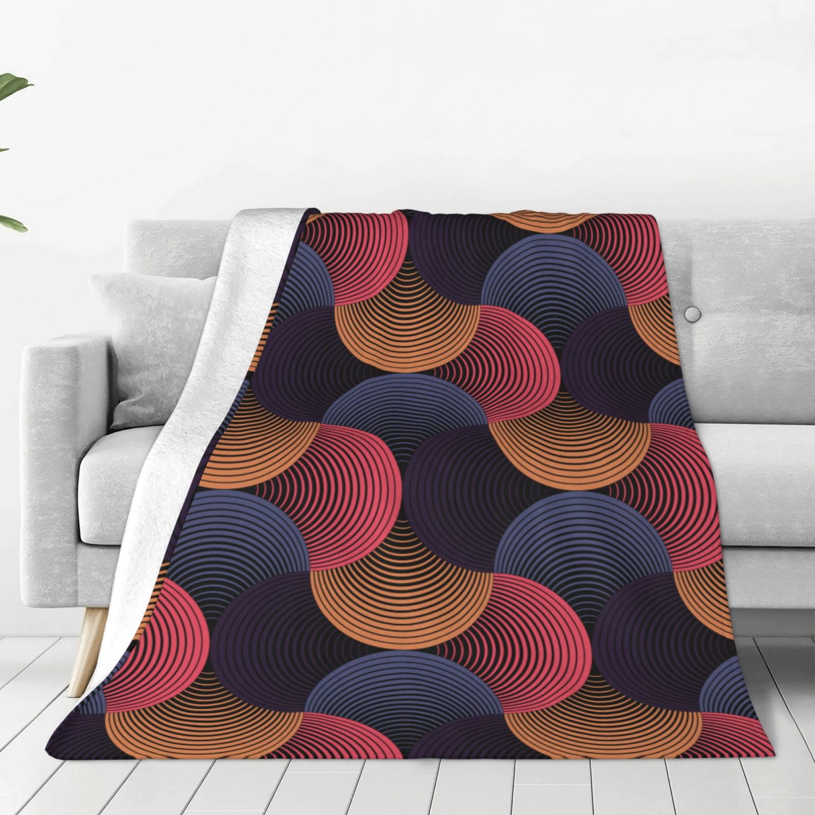 Susaid Circular Stripes Print Microfiber Cleaning Cloth, Multi ...