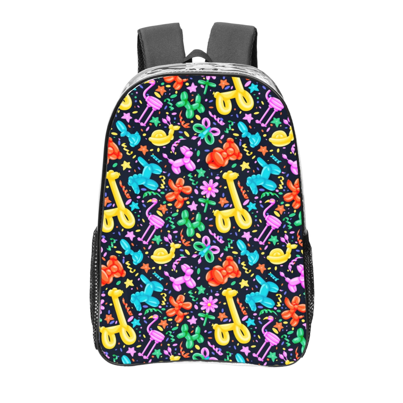 Susaid Colorful Air Balloons1 Print Clear Backpack See Through ...