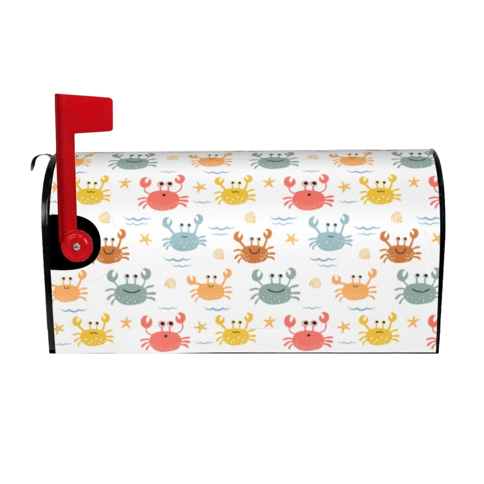 Susaid Colorful Crabs Print Mailbox Covers,Magnetic Waterproof Oxford ...