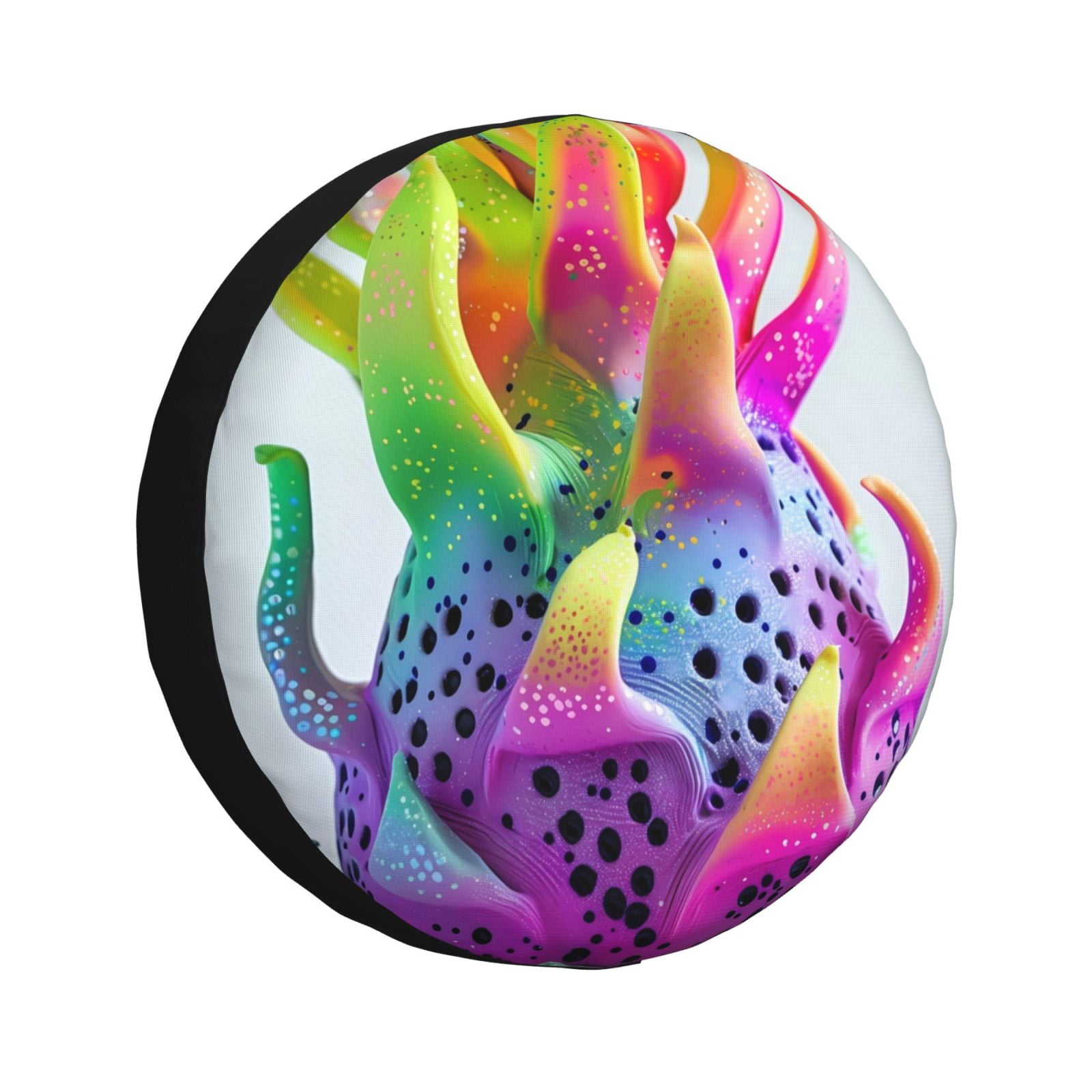 Susaid Colorful Glitter Dagon Fruit Print Water Proof Spare Tire Cover ...