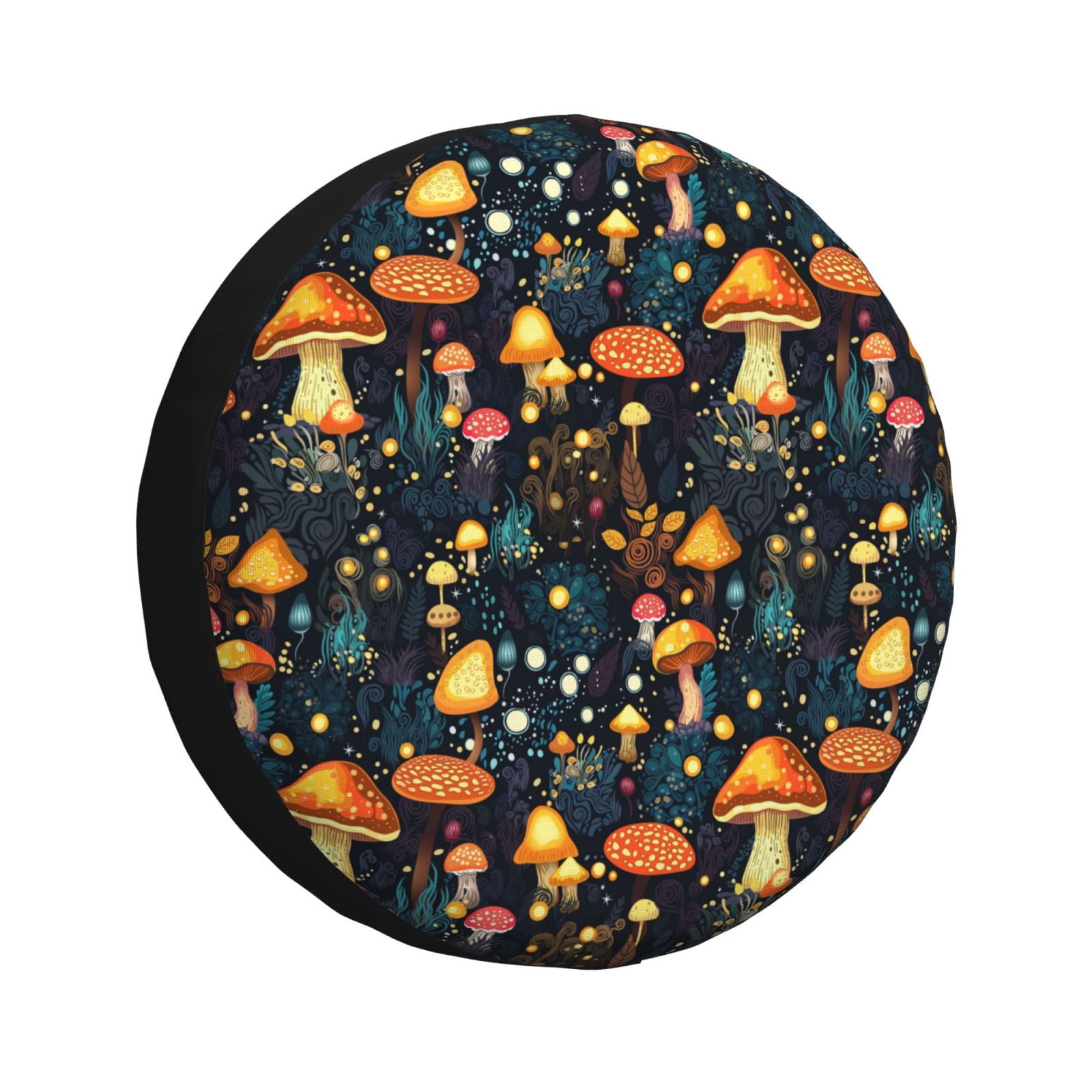 Susaid Colorful Plants Mushroom Print Water Proof Spare Tire Cover ...