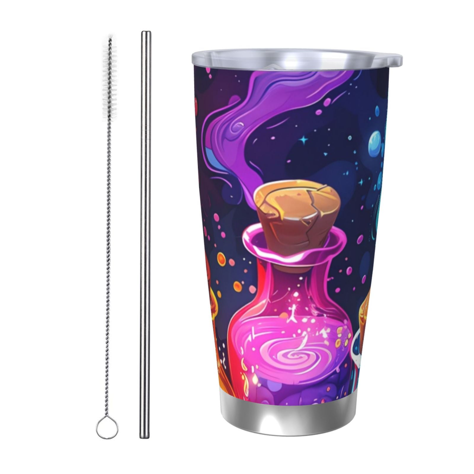 Susaid Colorful Potion Bottles Magic Print 20oz Car Cup,Insulated ...