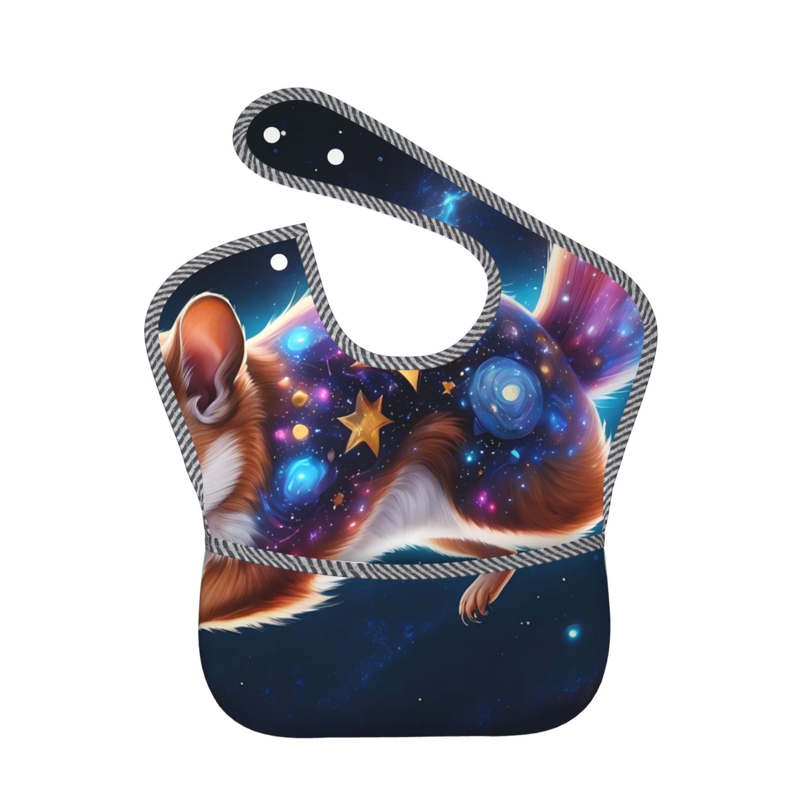 Susaid Colorful Star River Squirrel Print Bibs for Babies Toddlers ...