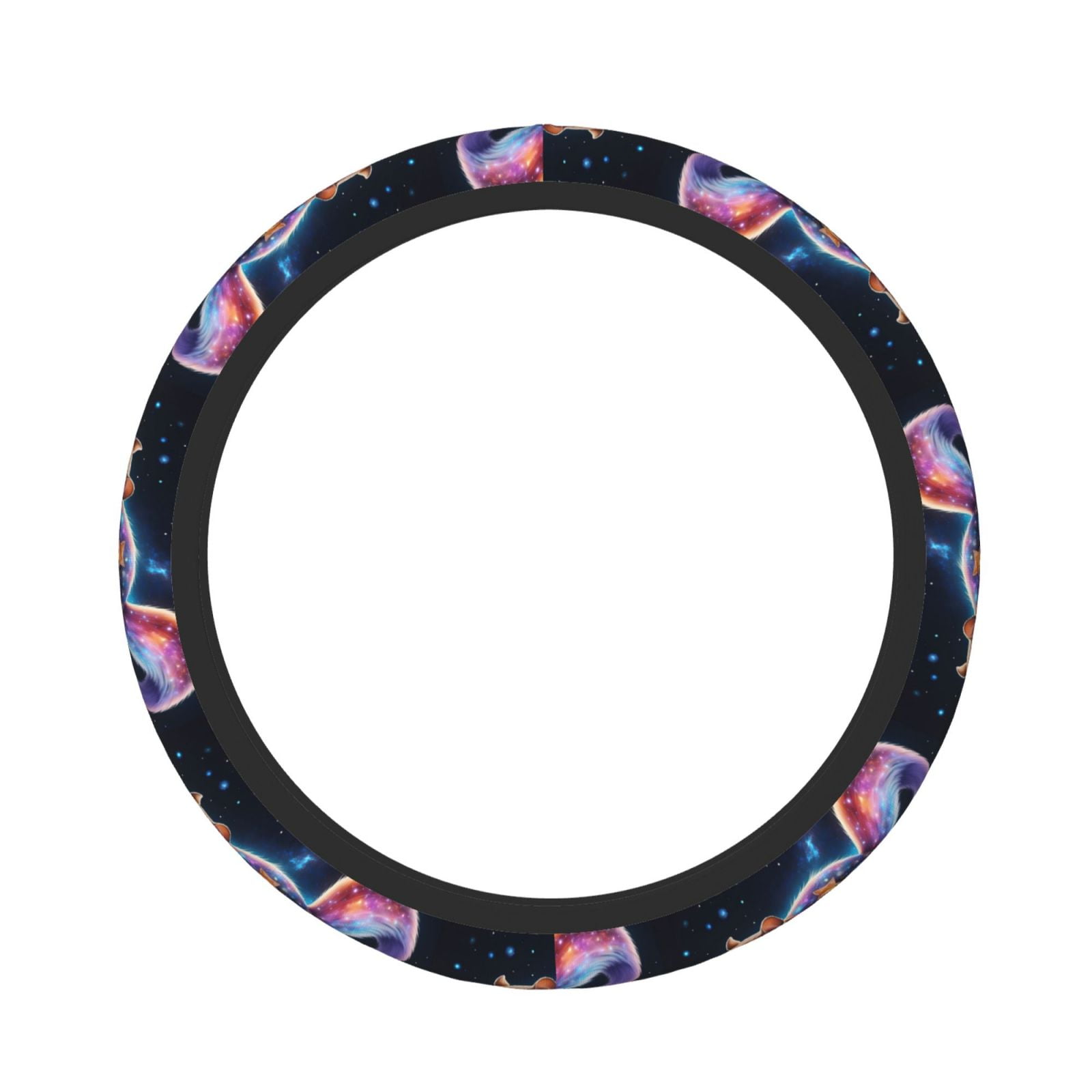 Susaid Colorful Star River Squirrel Print Elastic Car Steering Wheel ...