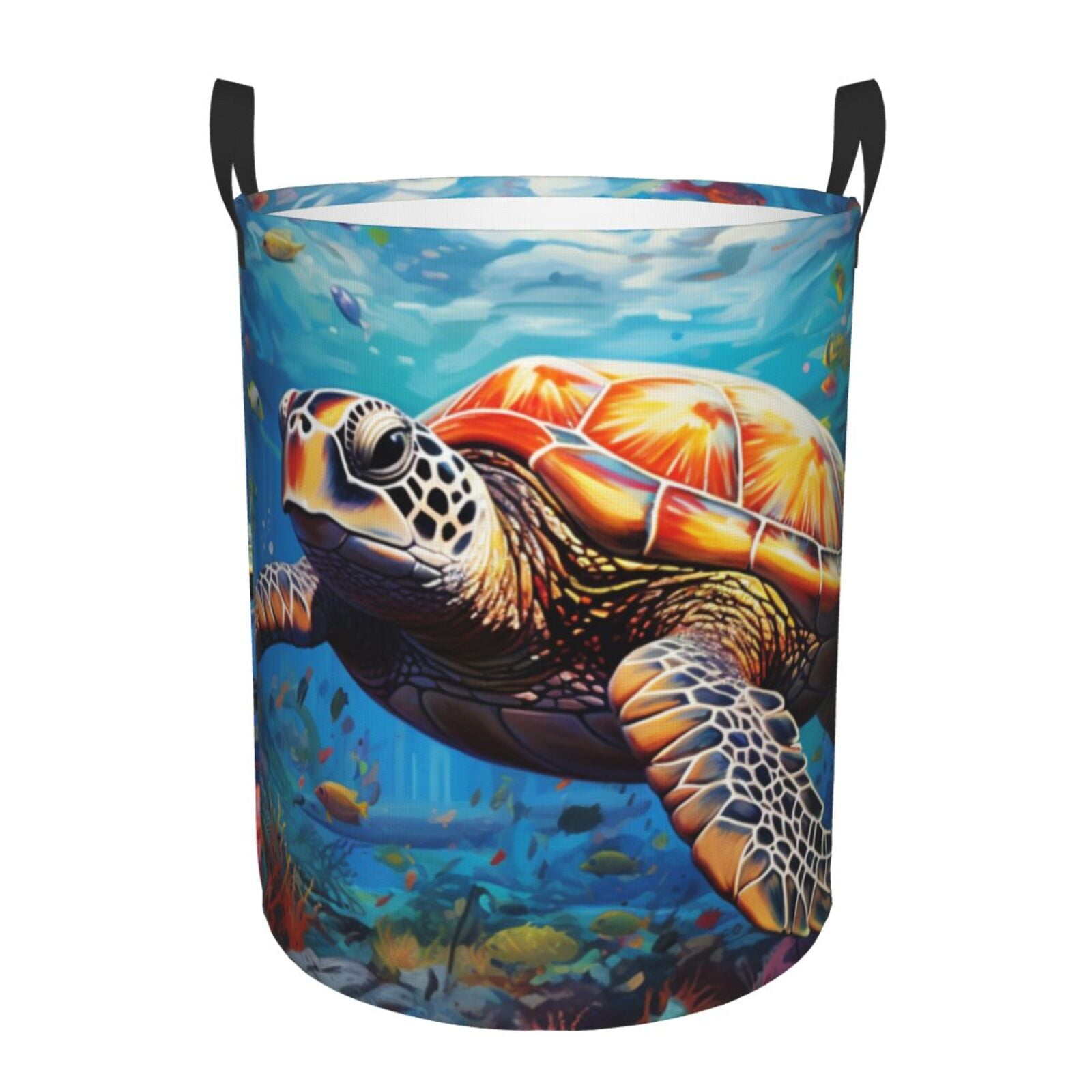 Susaid Colorful Underwater Sea Turtle Print Waterproof Oxford Cloth ...
