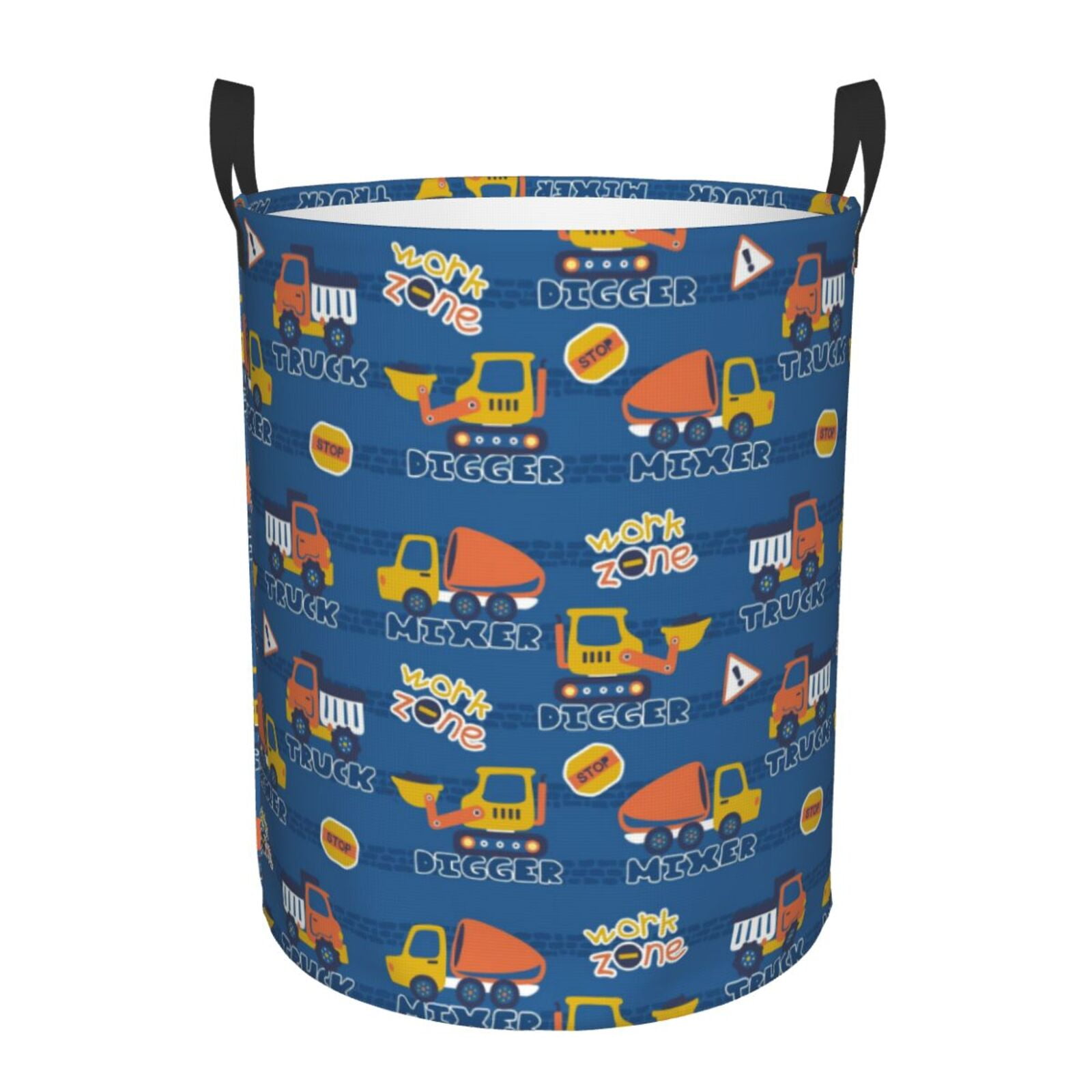 Susaid Construction Vehicles Print Waterproof Oxford Cloth Storage ...