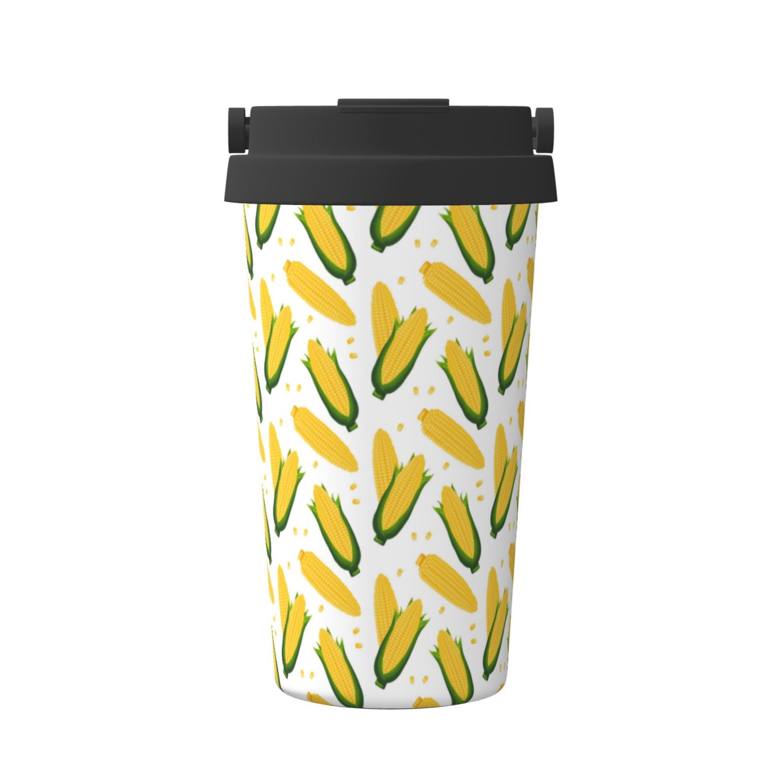 Susaid Corn On The Cob Print Coffee Travel Mug, Insulated Coffee Mug ...