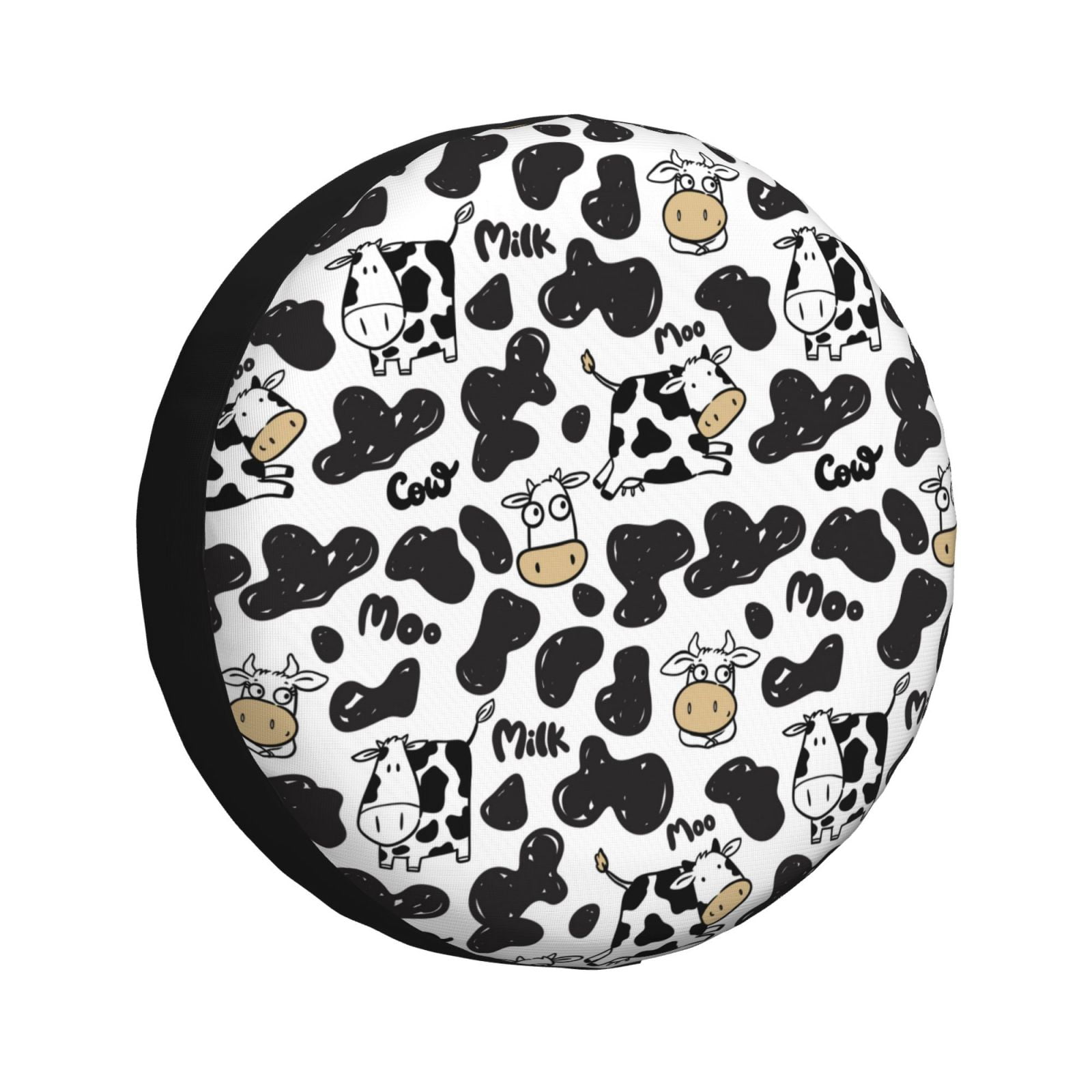 Susaid Cow Print Water Proof Spare Tire Cover Wheel Tire Dust-proof ...