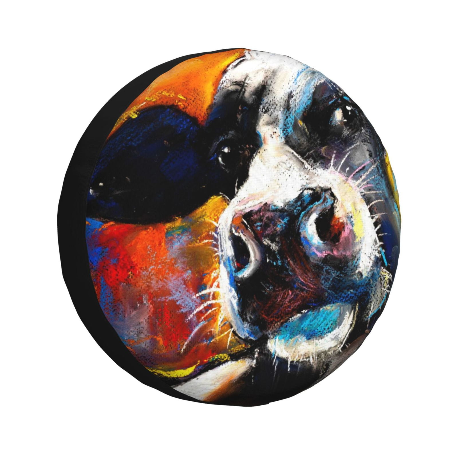 Susaid Cow Print Water Proof Spare Tire Cover Wheel Tire Dust-proof ...