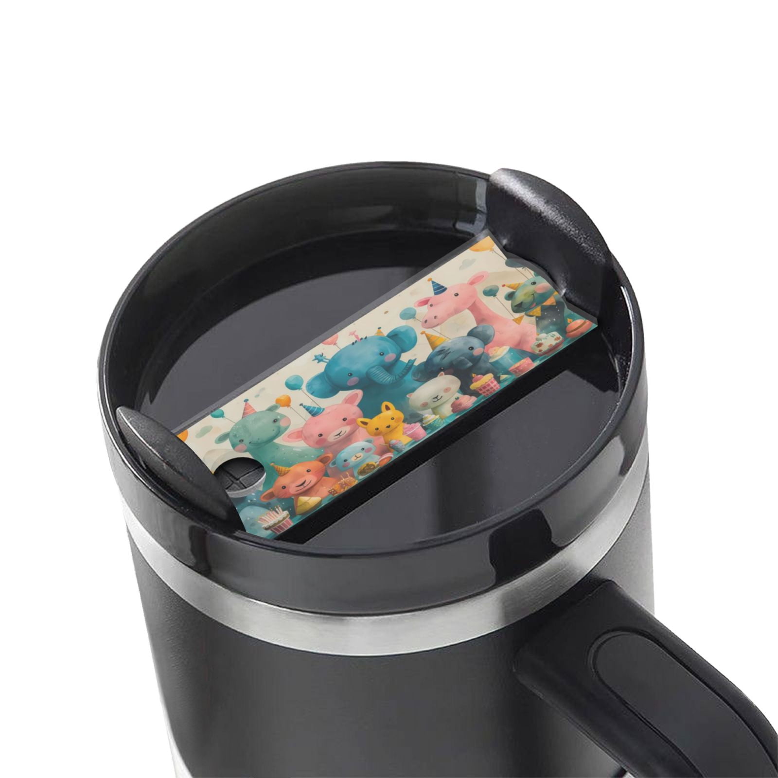 Susaid Cute Animal Party Print Name Plates Acrylic Lid Topper DIY Blank ...