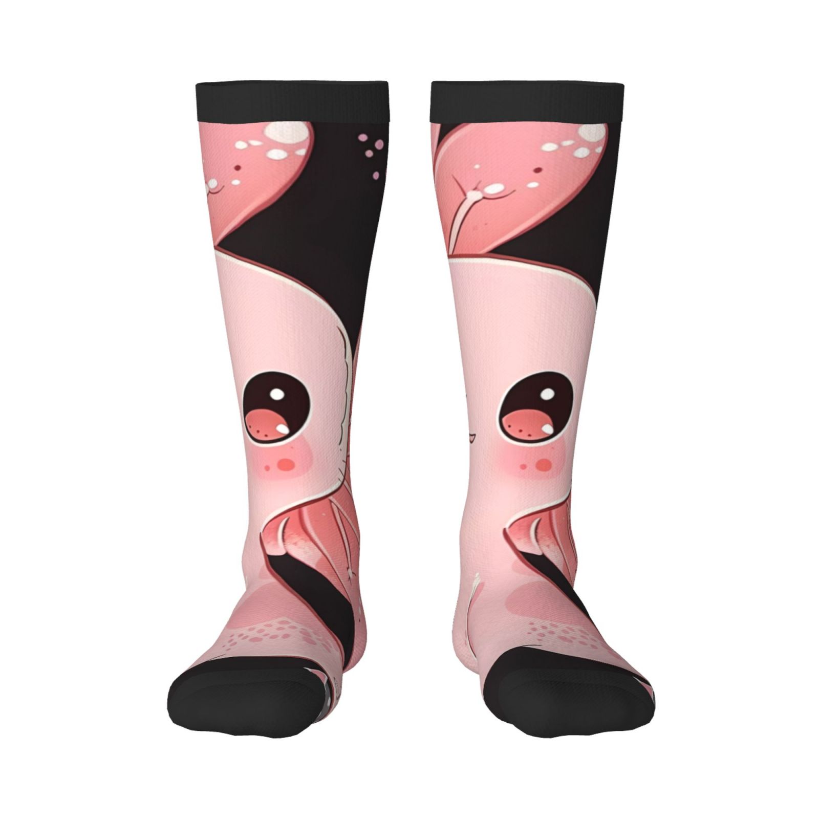 Susaid Cute Axolotl Sakura Blossoms A Print Thermal Winter Socks for ...