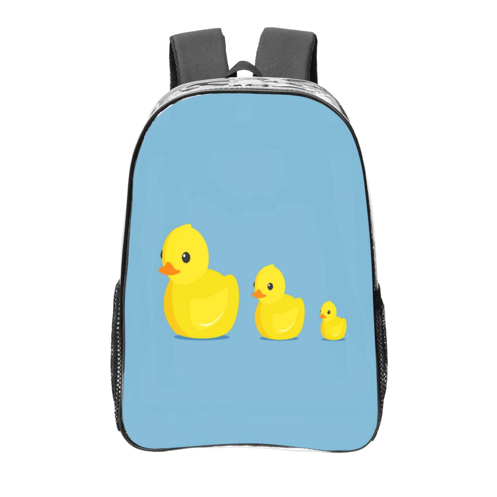 Susaid Cute Ducky Print Clear Backpack See Through Transparent Plastic ...