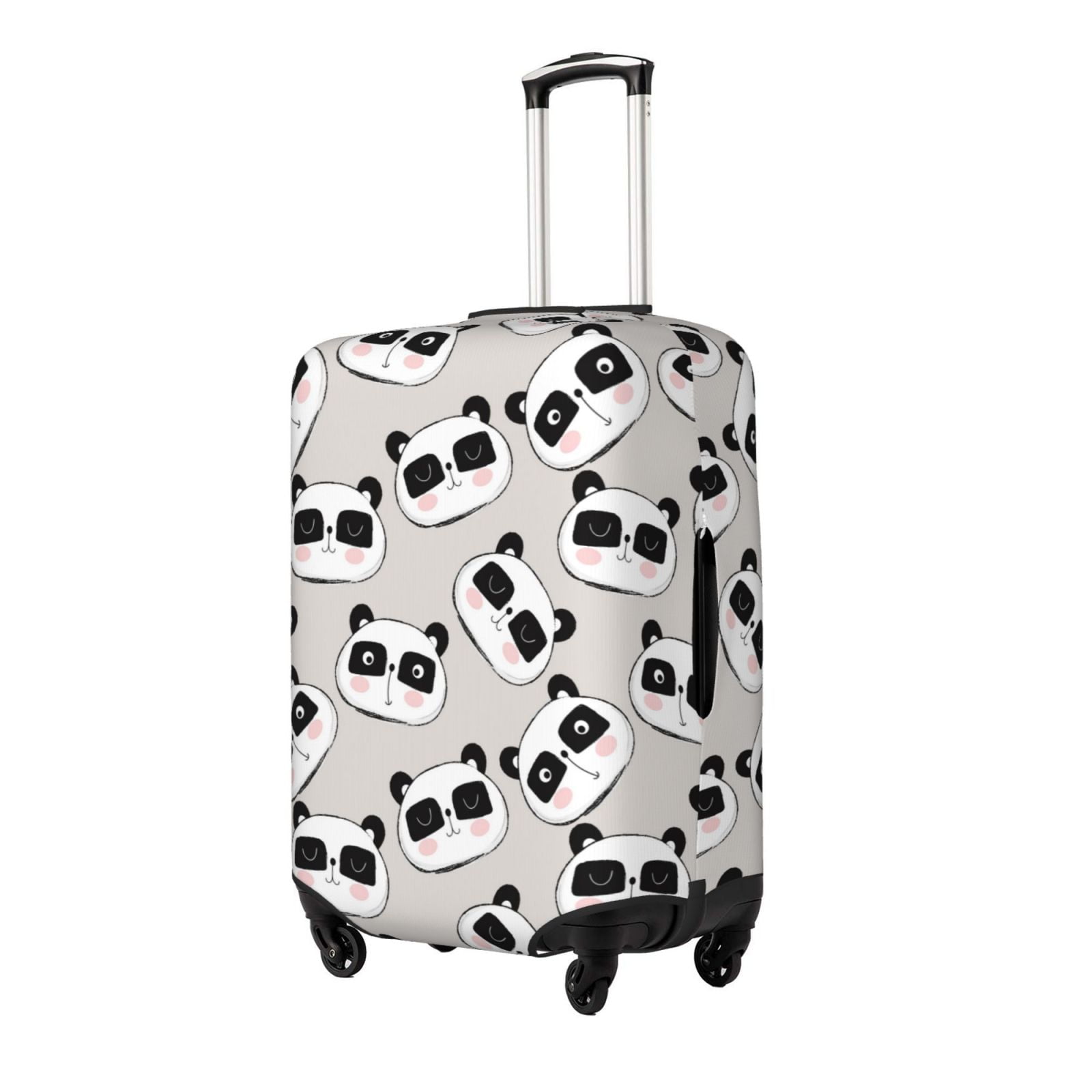 Susaid Cute Panda Print Elastic Washable Suitcase Cover with Hidden ...