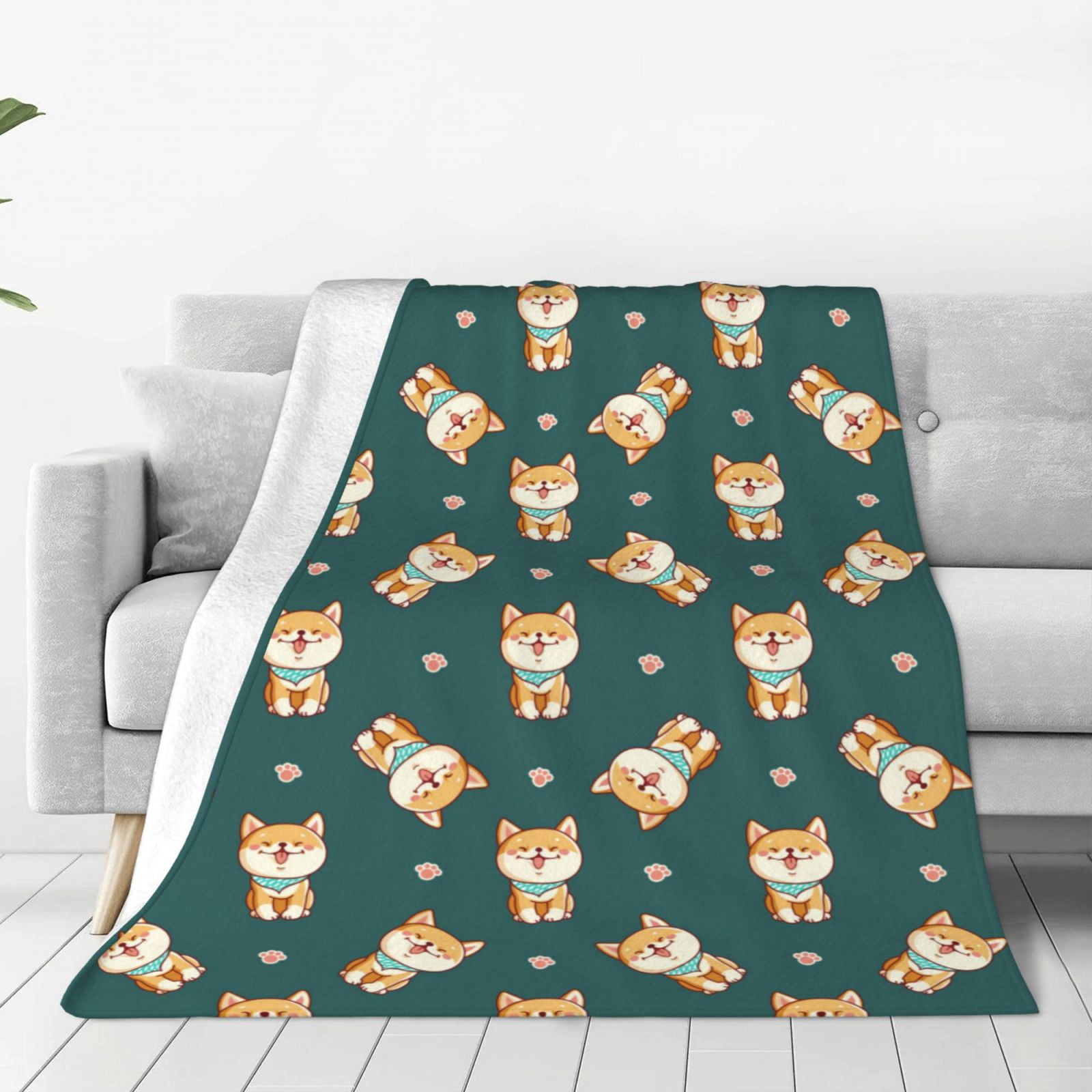 Susaid Cute Shiba Print Microfiber Cleaning Cloth, Multi-Functional ...