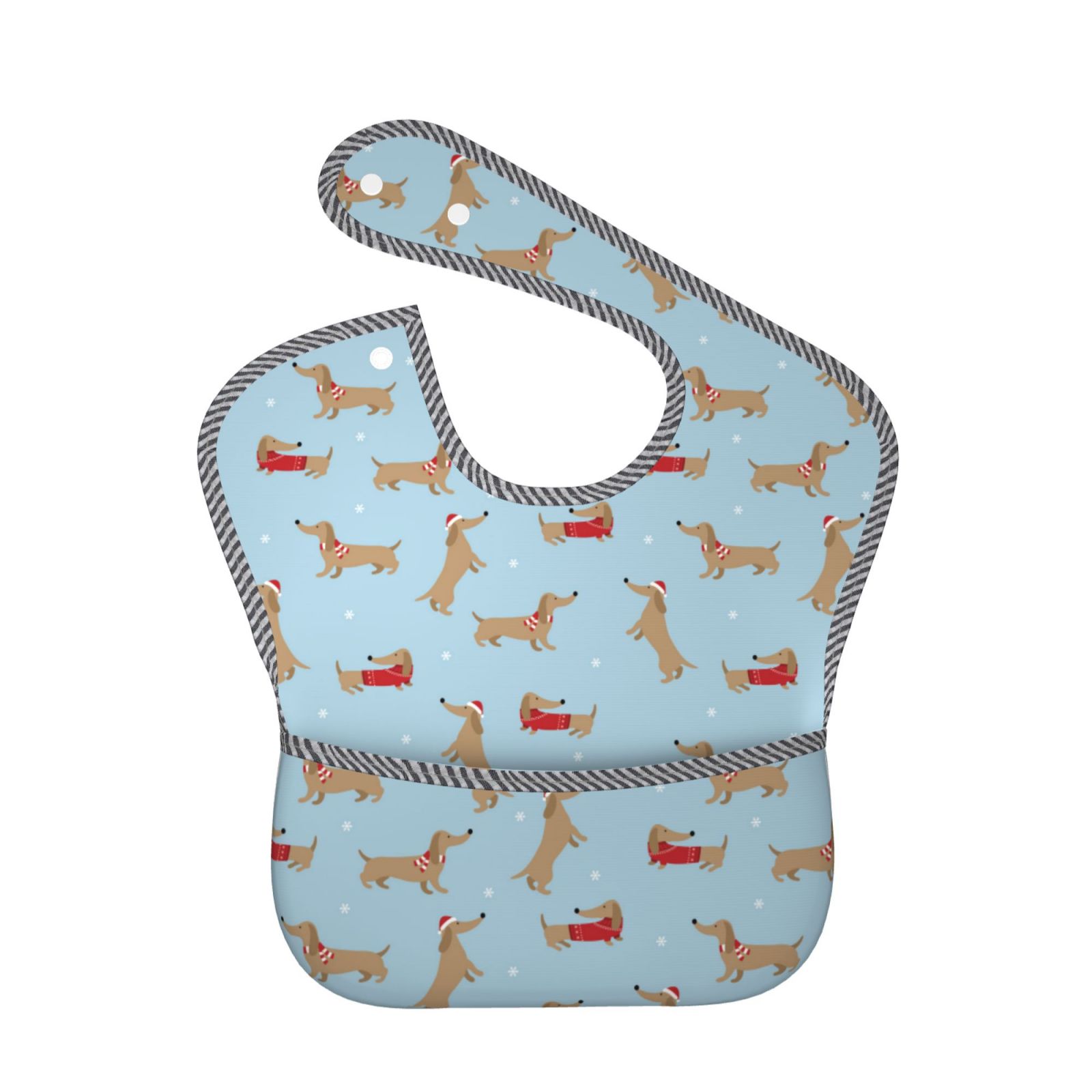 Susaid Dachshund Dog Print Bibs for Babies Toddlers Adjustable ...