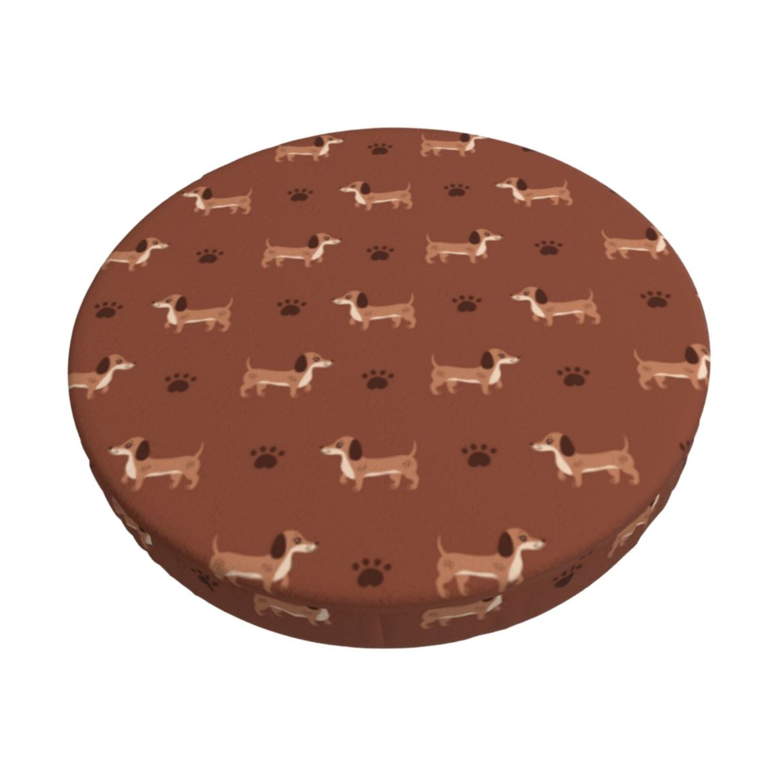 Susaid Dachshund Dog Puppy Print Elastic Bar Stool Cover Personalized ...