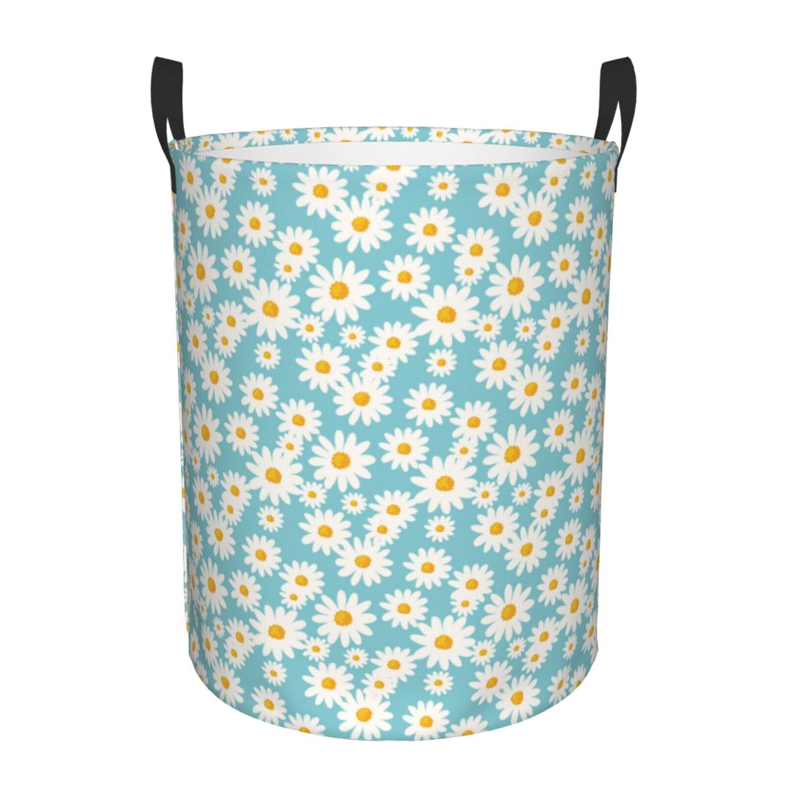 Susaid Daisy Floral A Print Waterproof Oxford Cloth Storage Circular ...