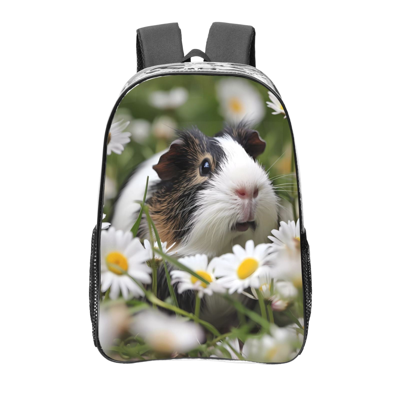 Susaid Daisy Guinea Pig Print Clear Backpack See Through Transparent ...