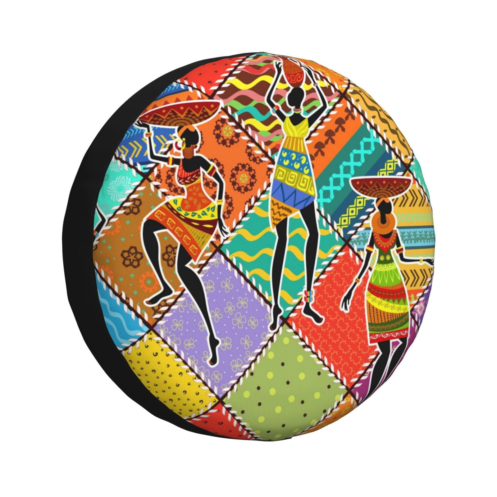 Susaid Dancing African Womans Print Water Proof Spare Tire Cover Wheel ...