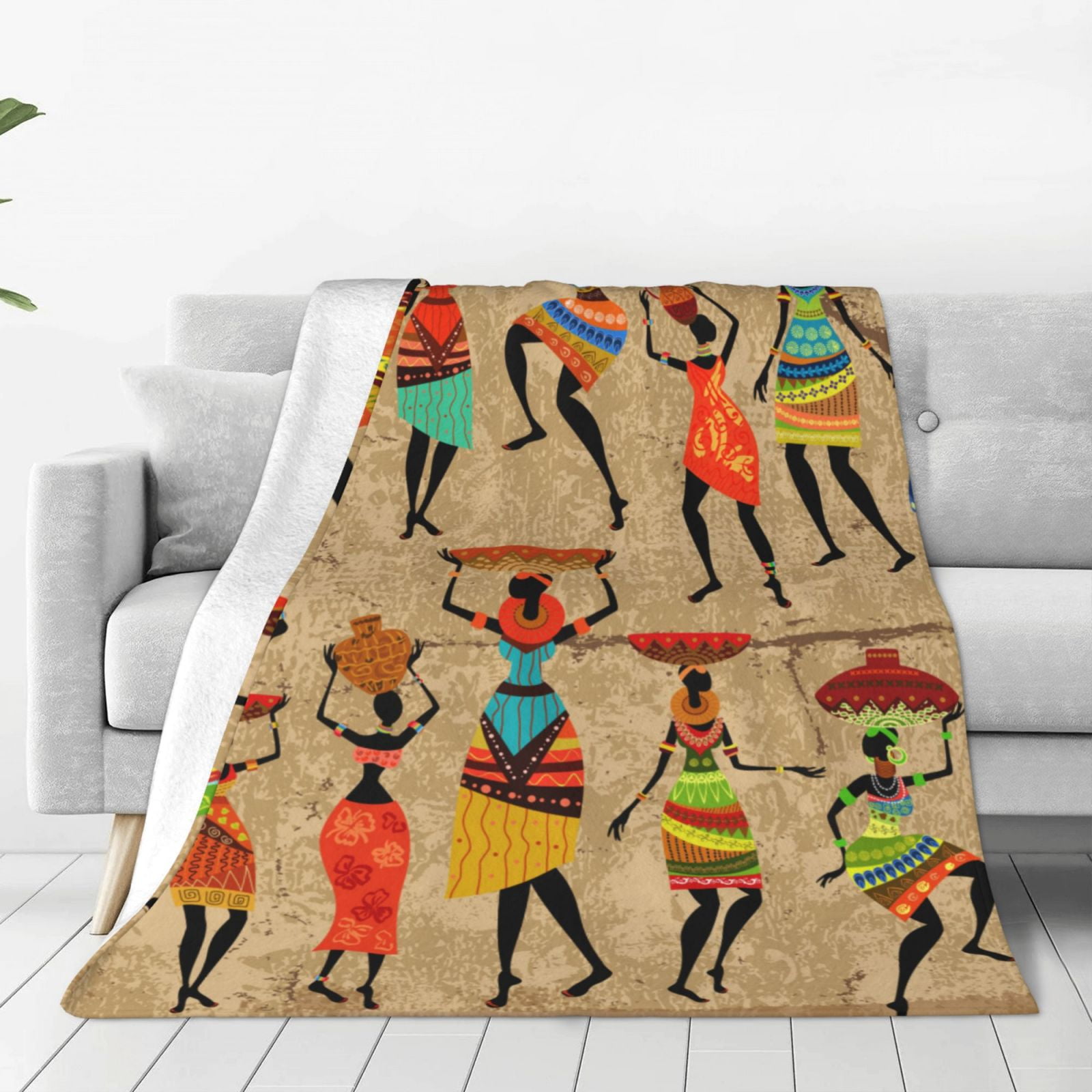 Susaid Dancing African Women Print Microfiber Cleaning Cloth, Multi ...