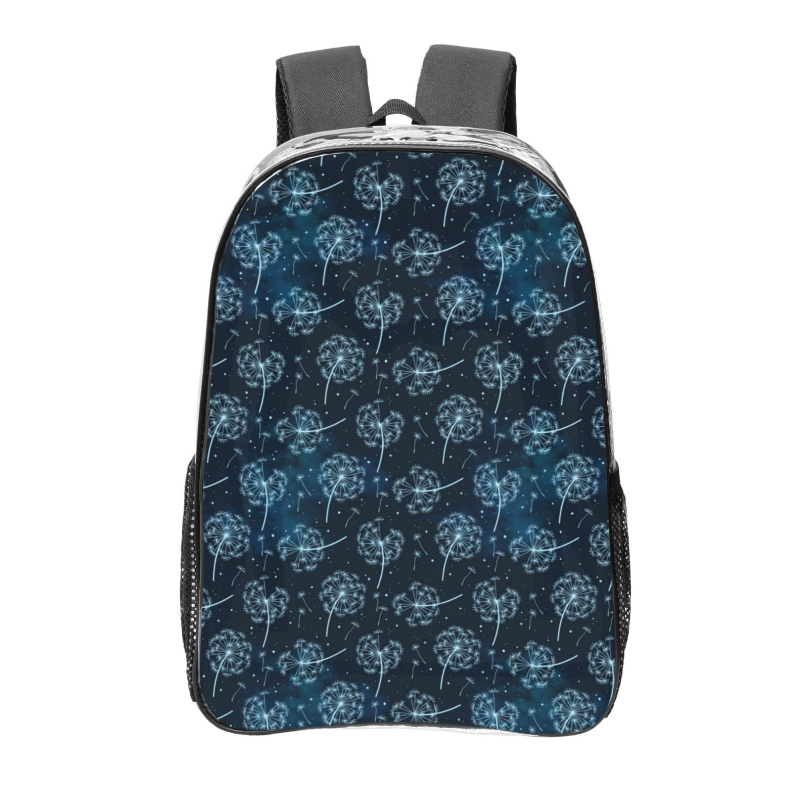 Susaid Dandelions Print Clear Backpack See Through Transparent Plastic ...