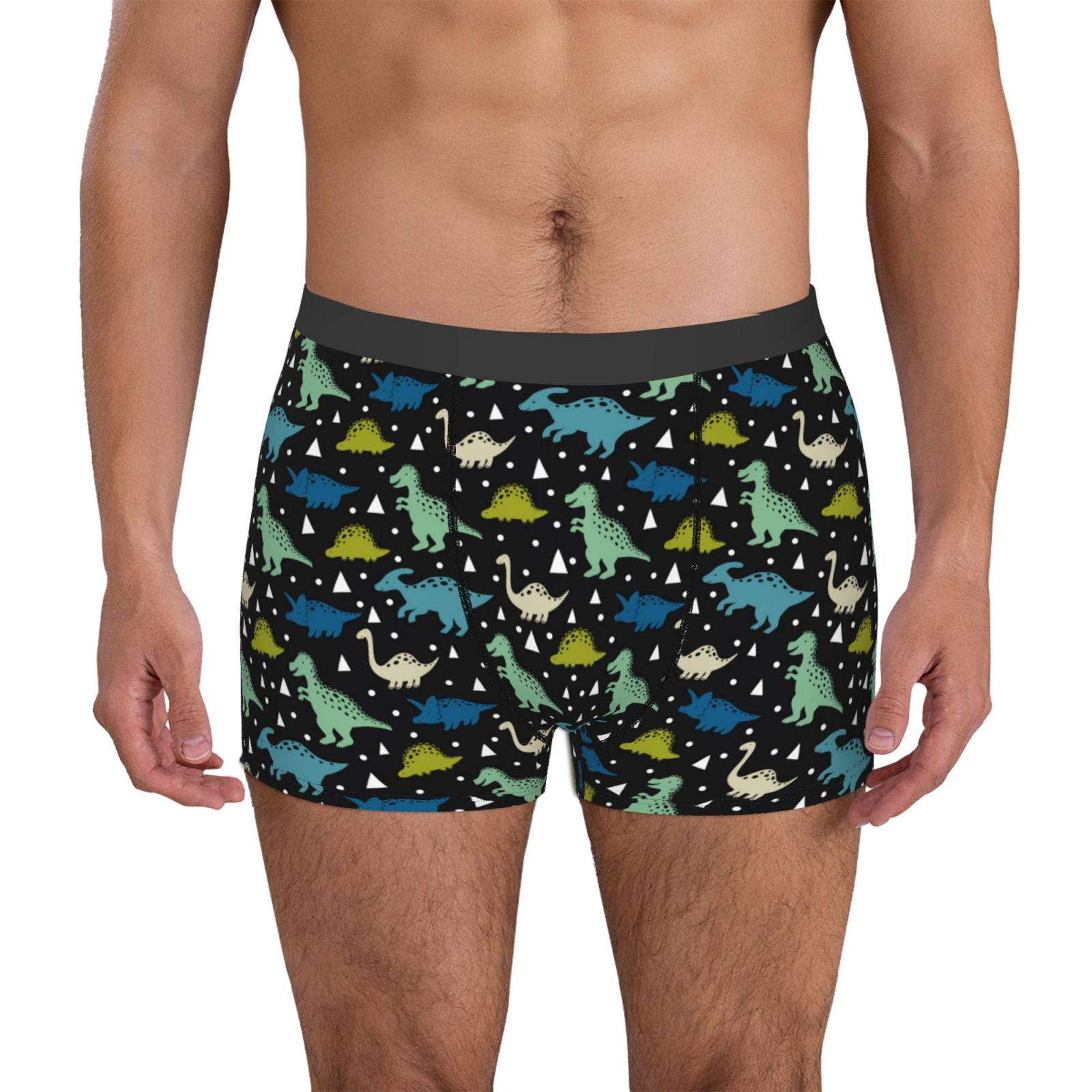 Susaid Dinosaur Print Men's Mesh Boxer Briefs Cooling Breathable Sports ...