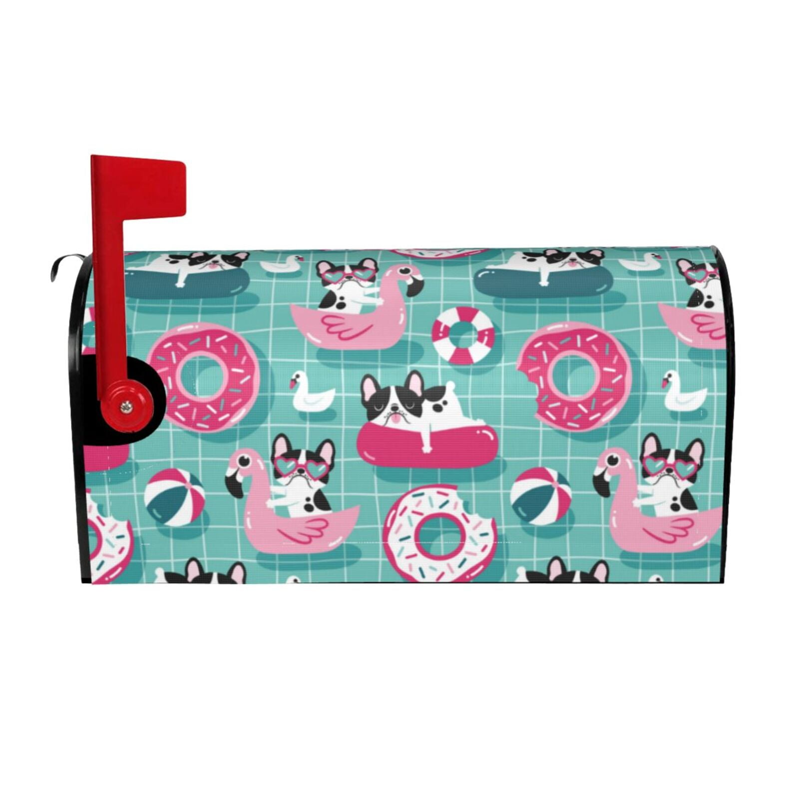 Susaid Dogs With Swimming Print Mailbox Covers,Magnetic Waterproof ...