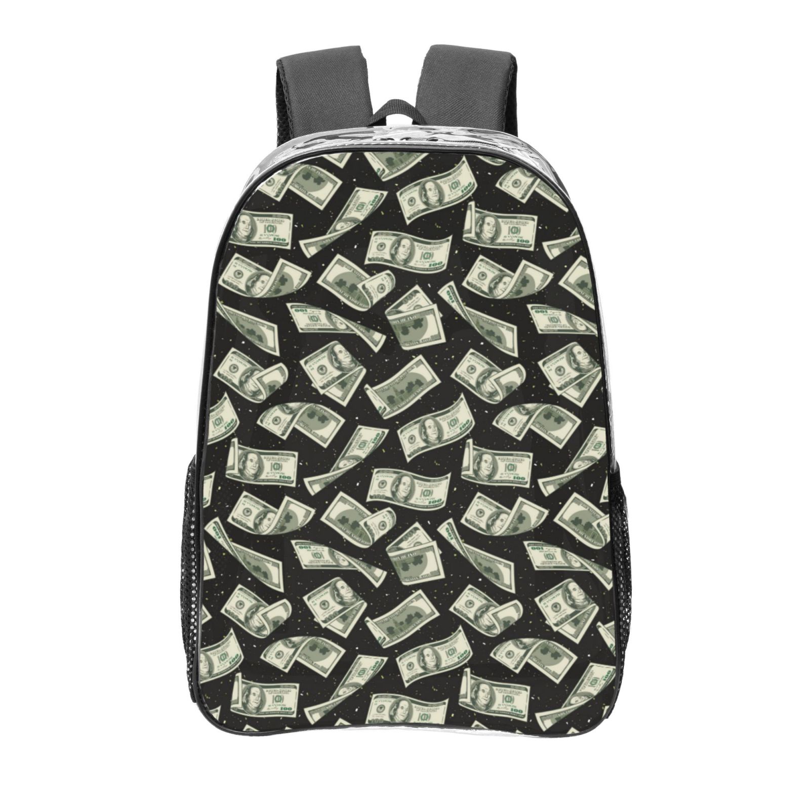 Susaid Dollar Print Clear Backpack See Through Transparent Plastic ...