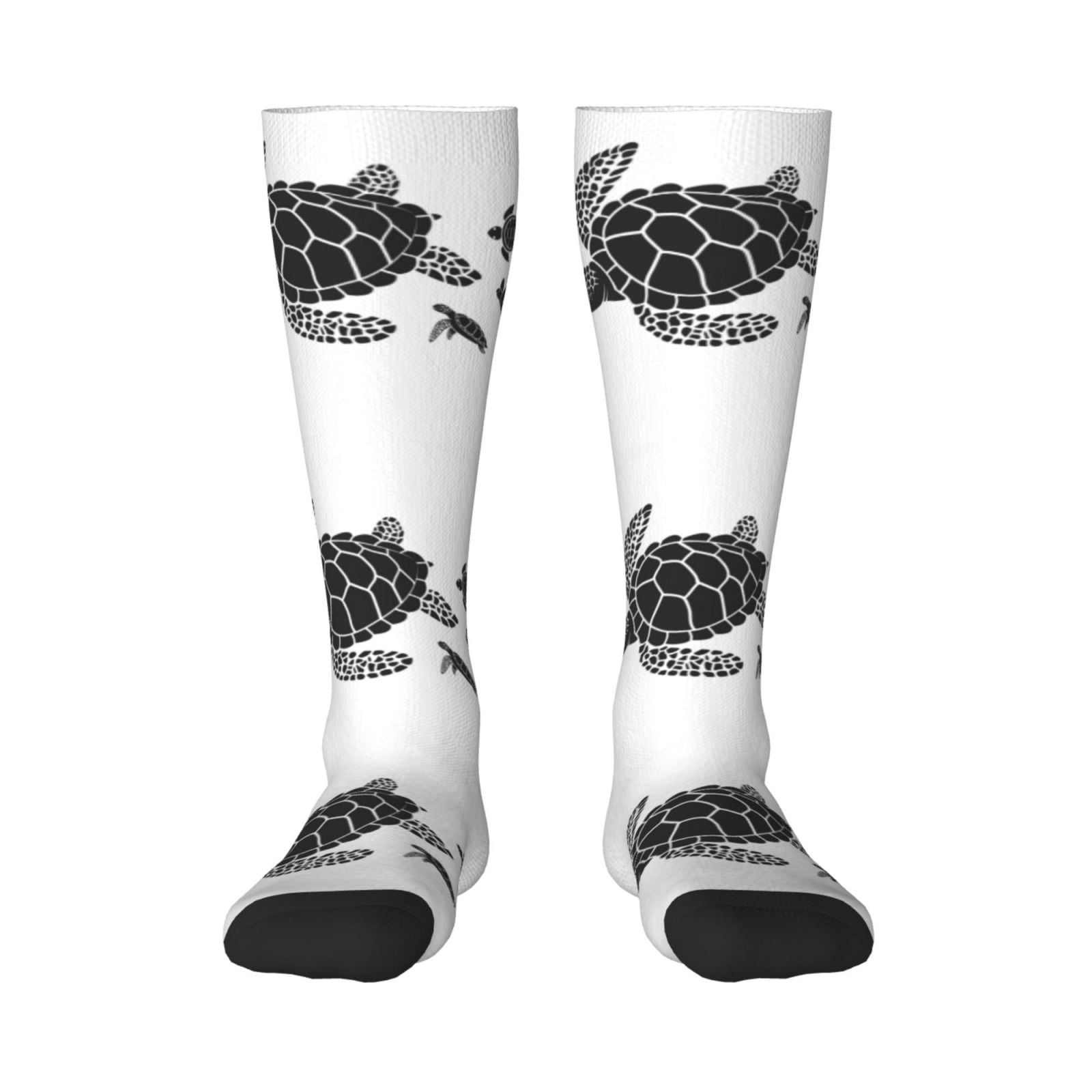 Susaid Family Of Sea Turtles Print Thermal Winter Socks for Men and ...