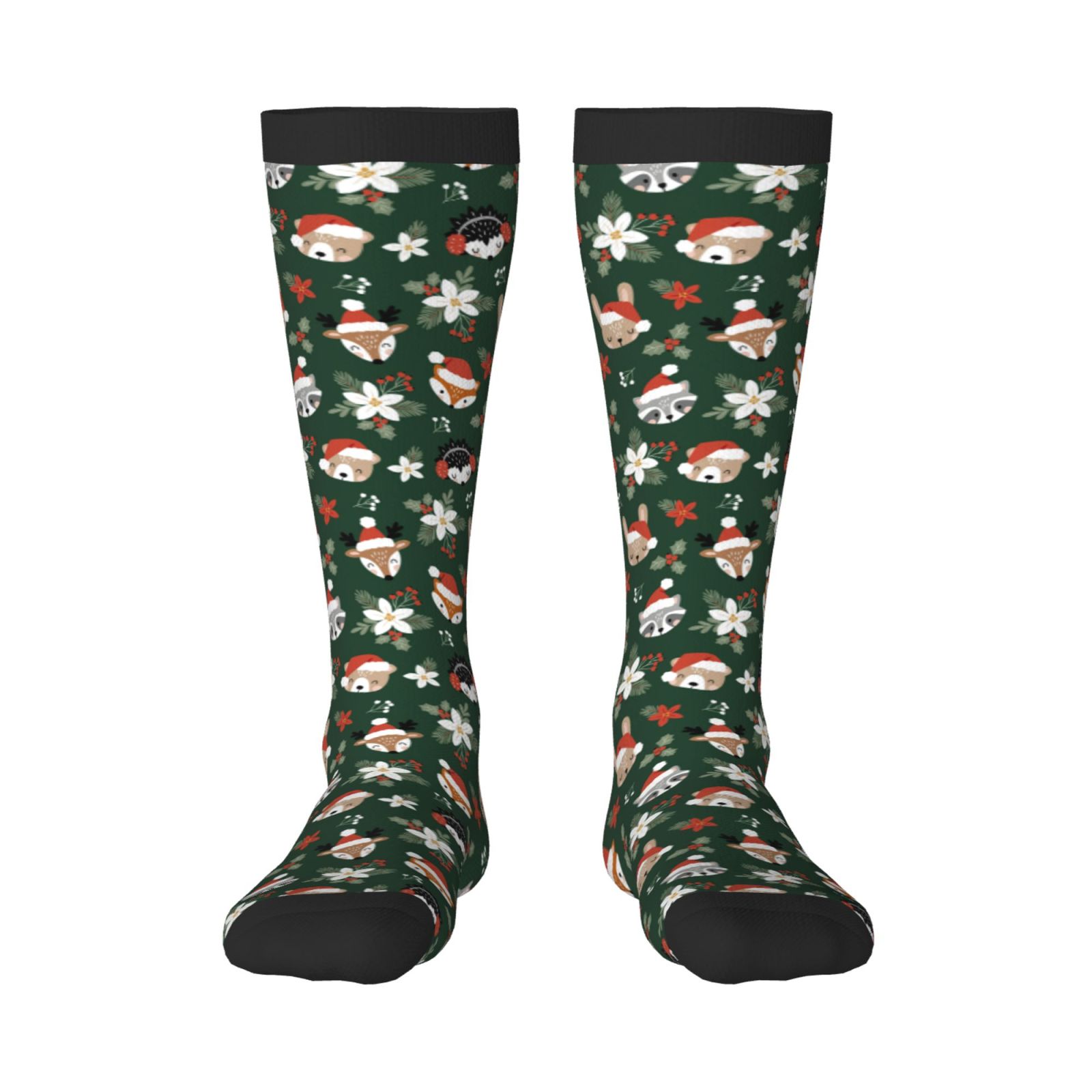 Susaid Festive Forest Friends Print Thermal Winter Socks for Men and ...