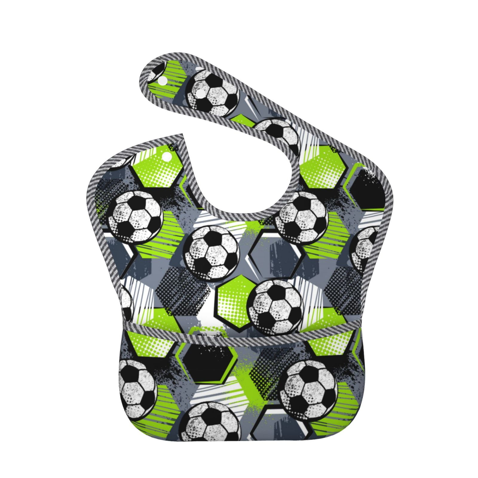 Susaid Football Print Bibs for Babies Toddlers Adjustable Waterproof ...