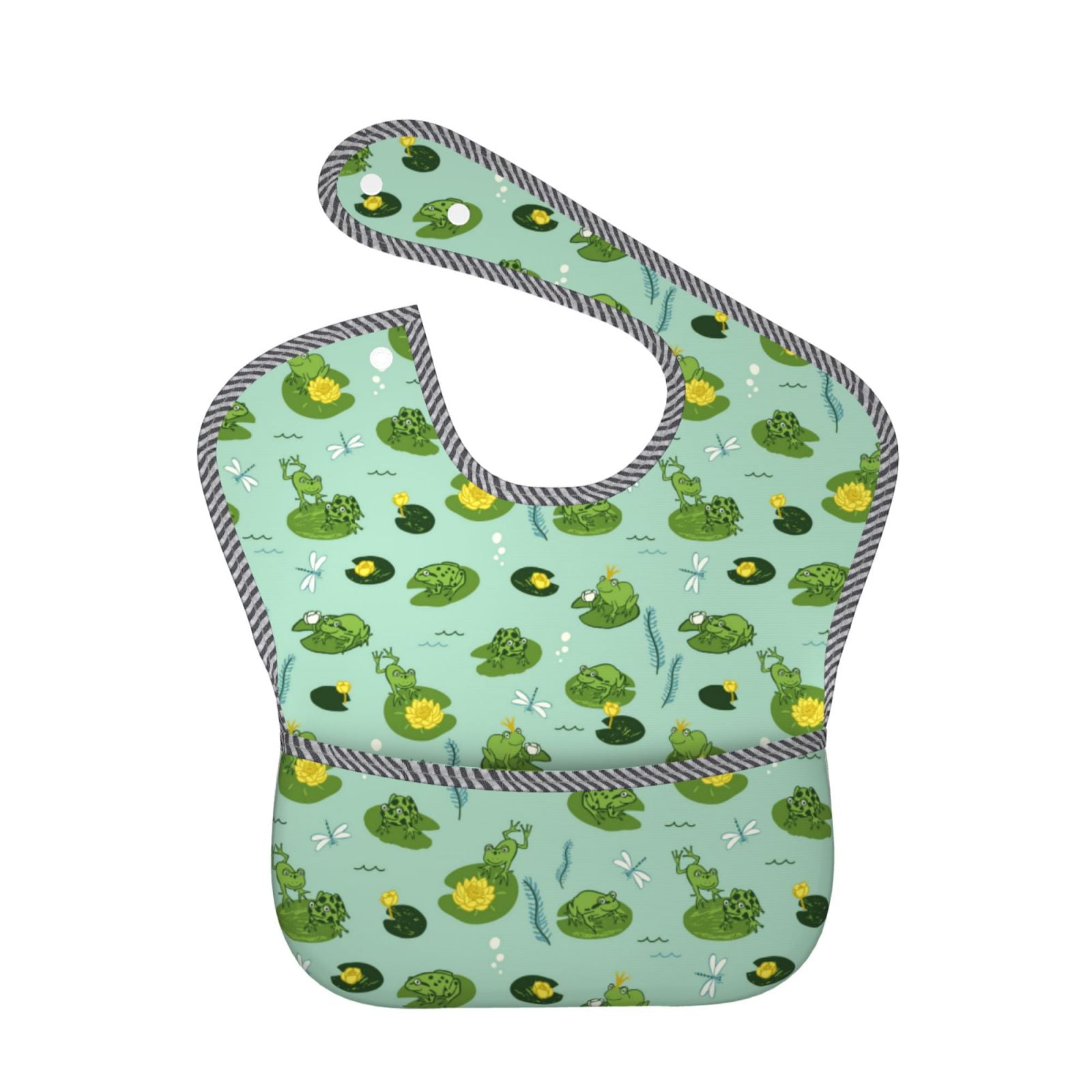 Susaid Froggs In The Lake Print Bibs for Babies Toddlers Adjustable ...