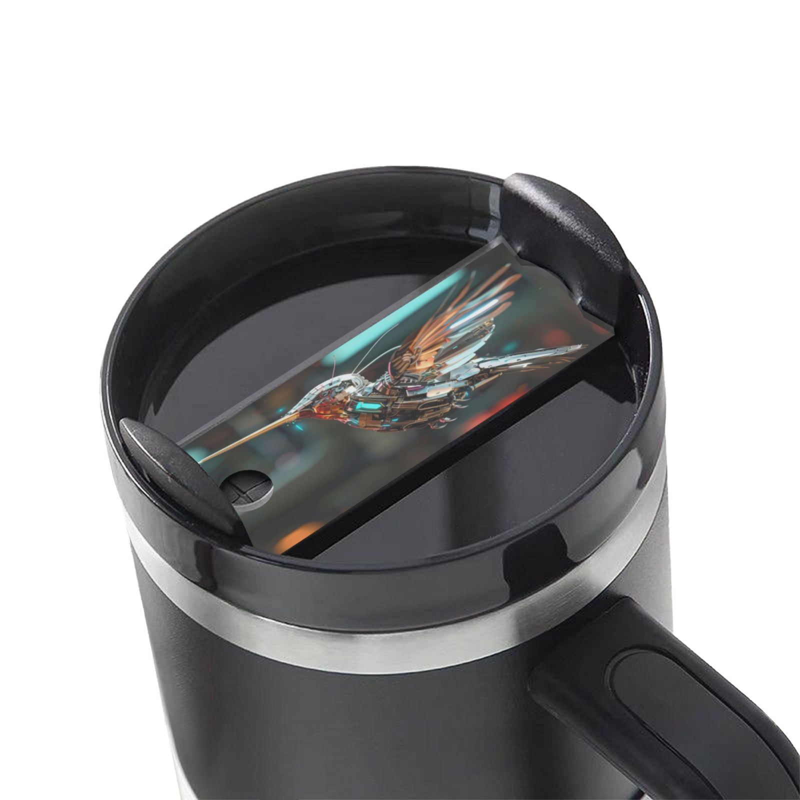 Susaid Futuristic Robot Hummingbird Print Name Plates Acrylic Lid ...