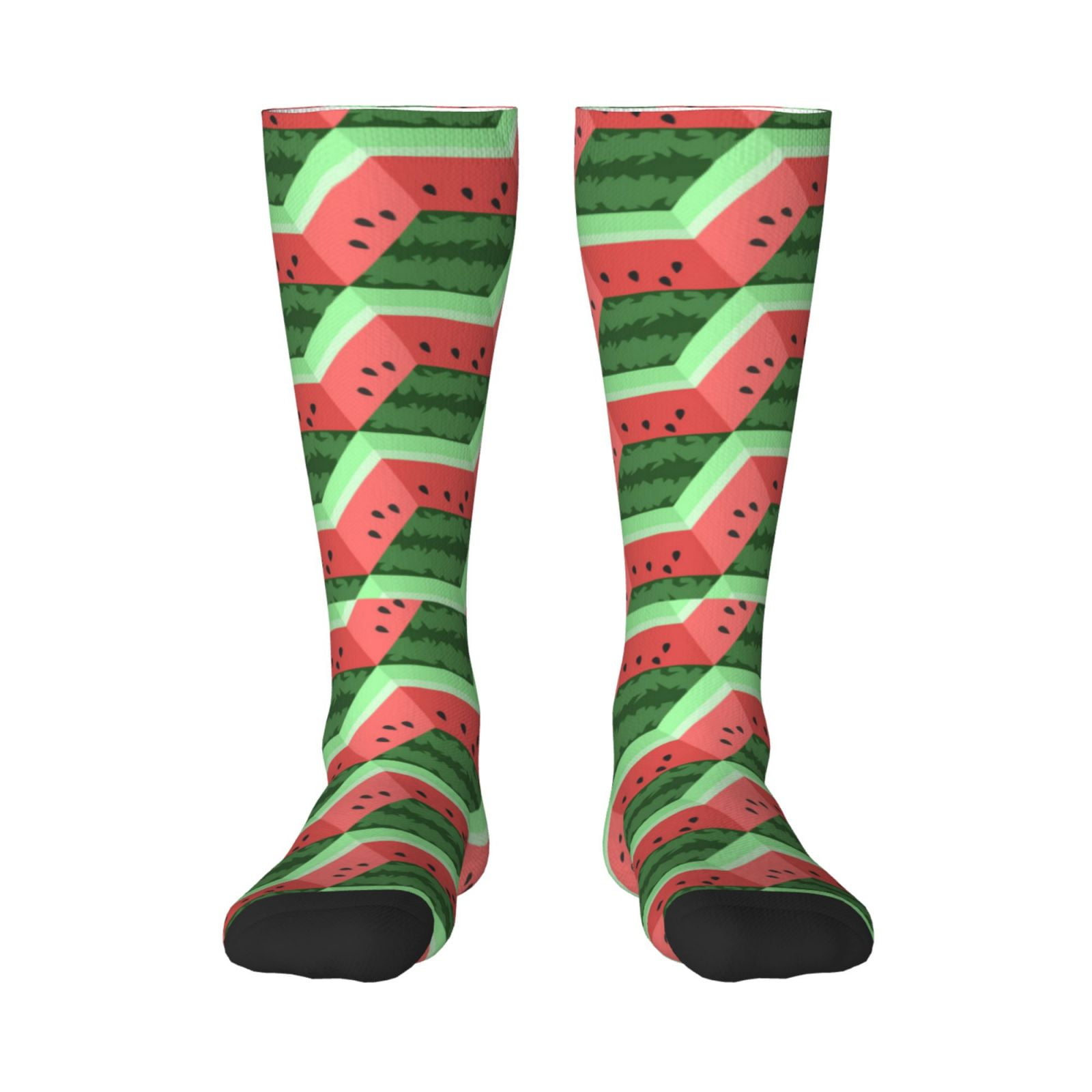Susaid Geometric Watermelon Print Thermal Winter Socks for Men and ...