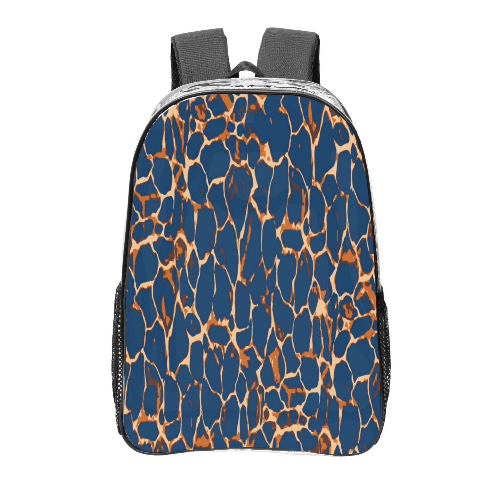 Susaid Giraffe Skin Print Clear Backpack See Through Transparent ...