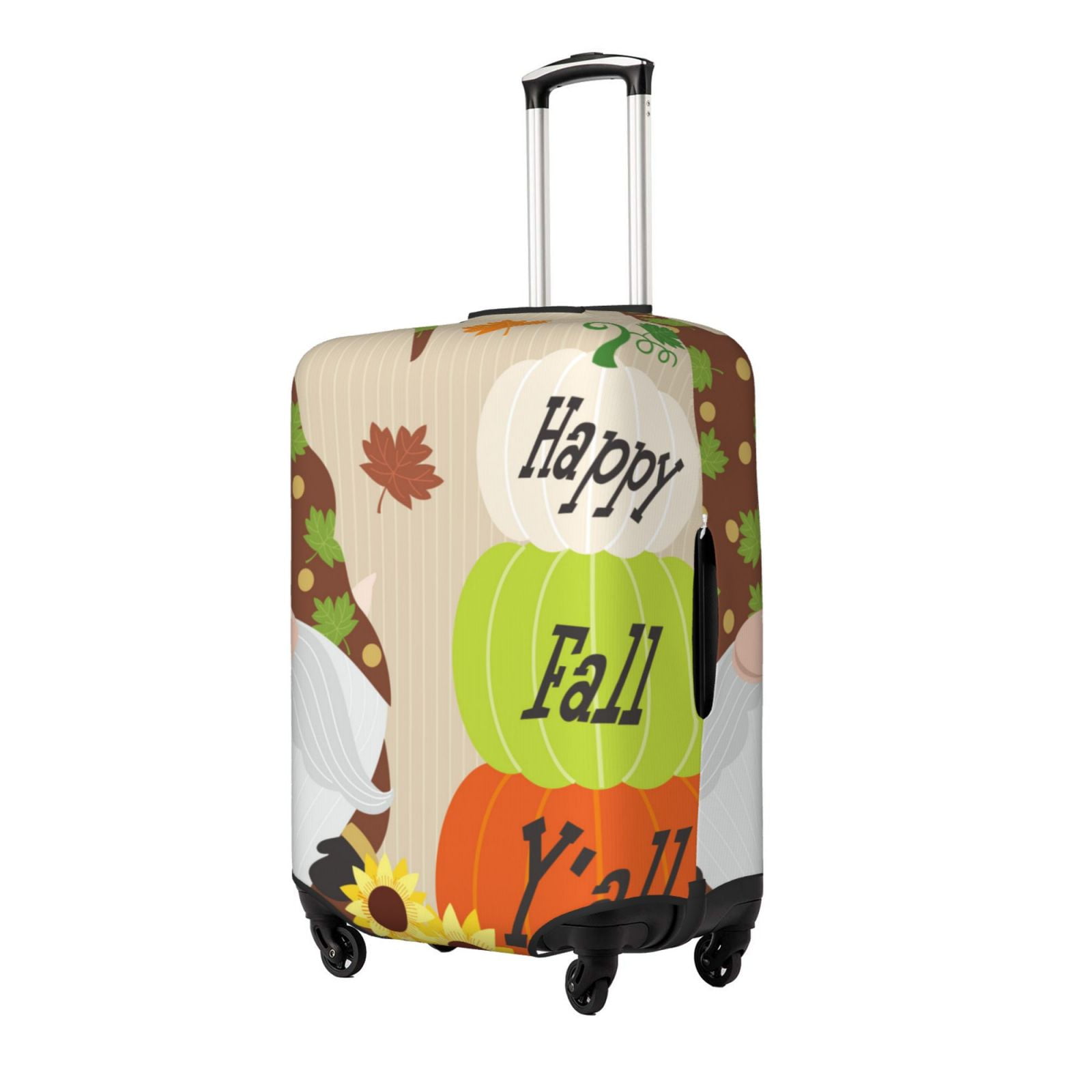 Susaid Gnome Happy Fall Print Elastic Washable Suitcase Cover with ...